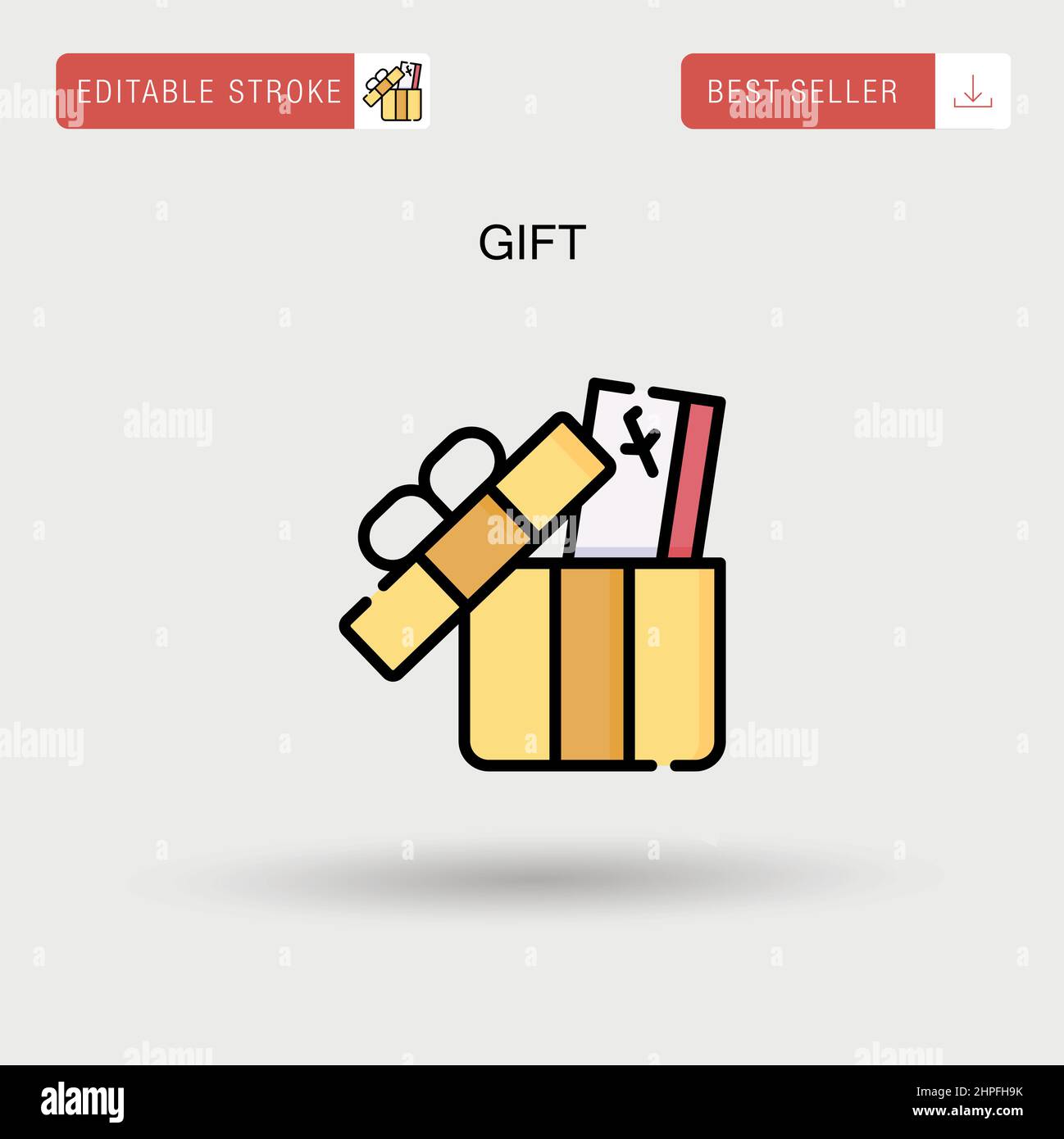 Gift Simple vector icon Stock Vector Image & Art - Alamy
