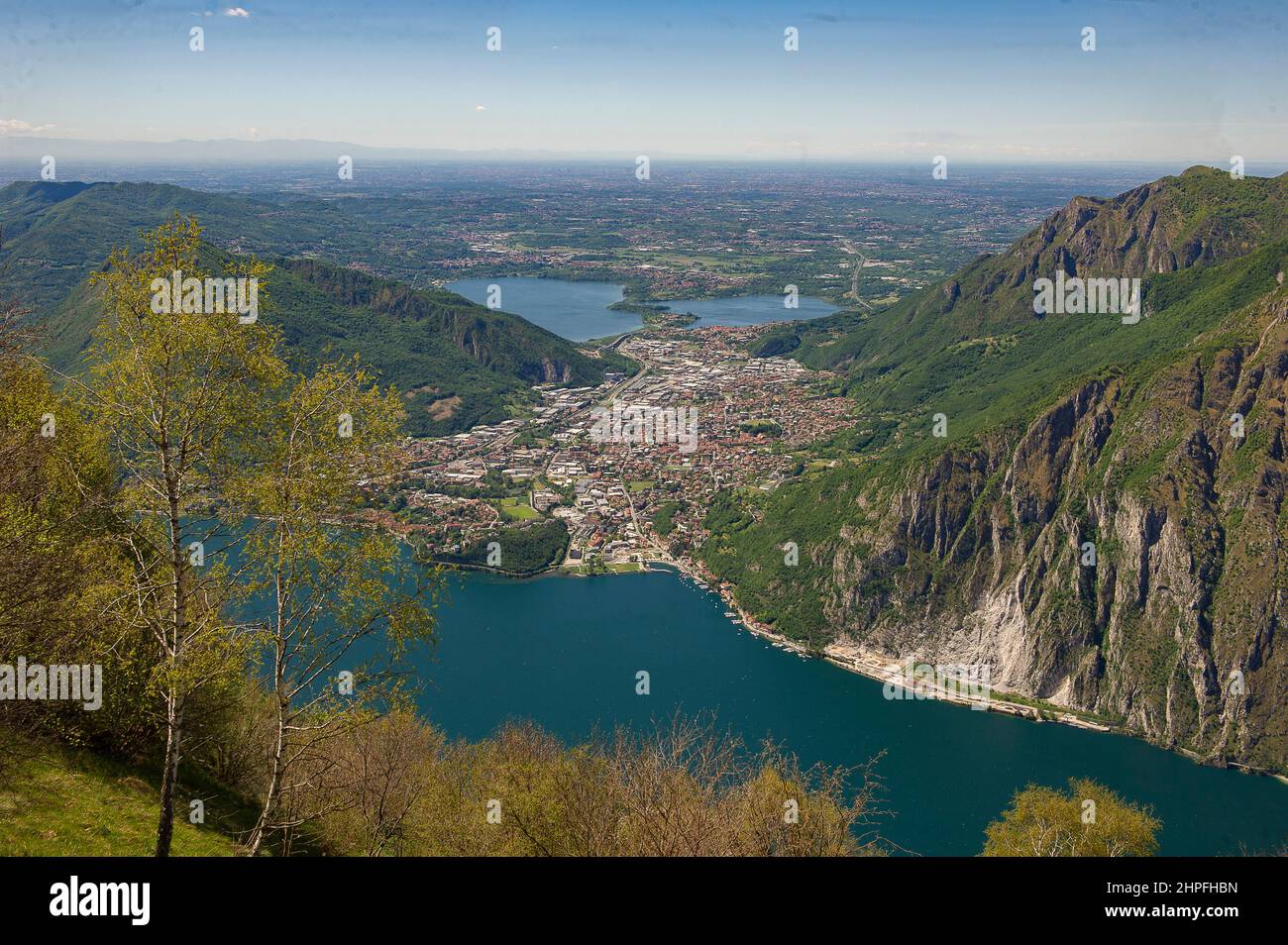 Italy, Lombardy, Province of Lecco, Belvedere of the Valentino park at ...