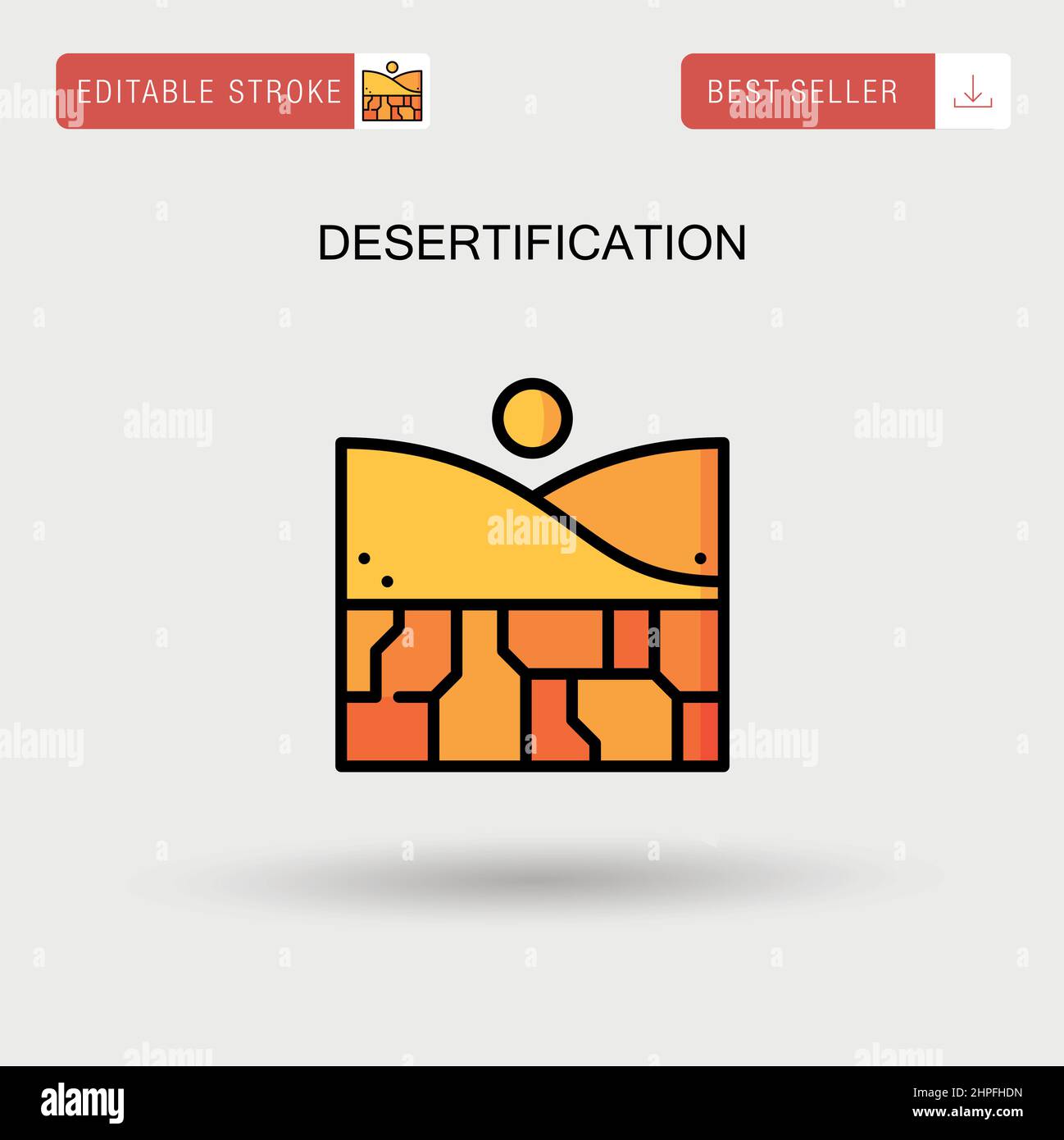Desertification Stock Vector Images - Alamy