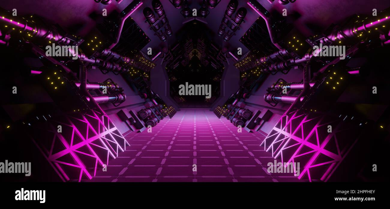 Elegant Robotic Facility Laboratory Ultra Modern Purple Colors ...