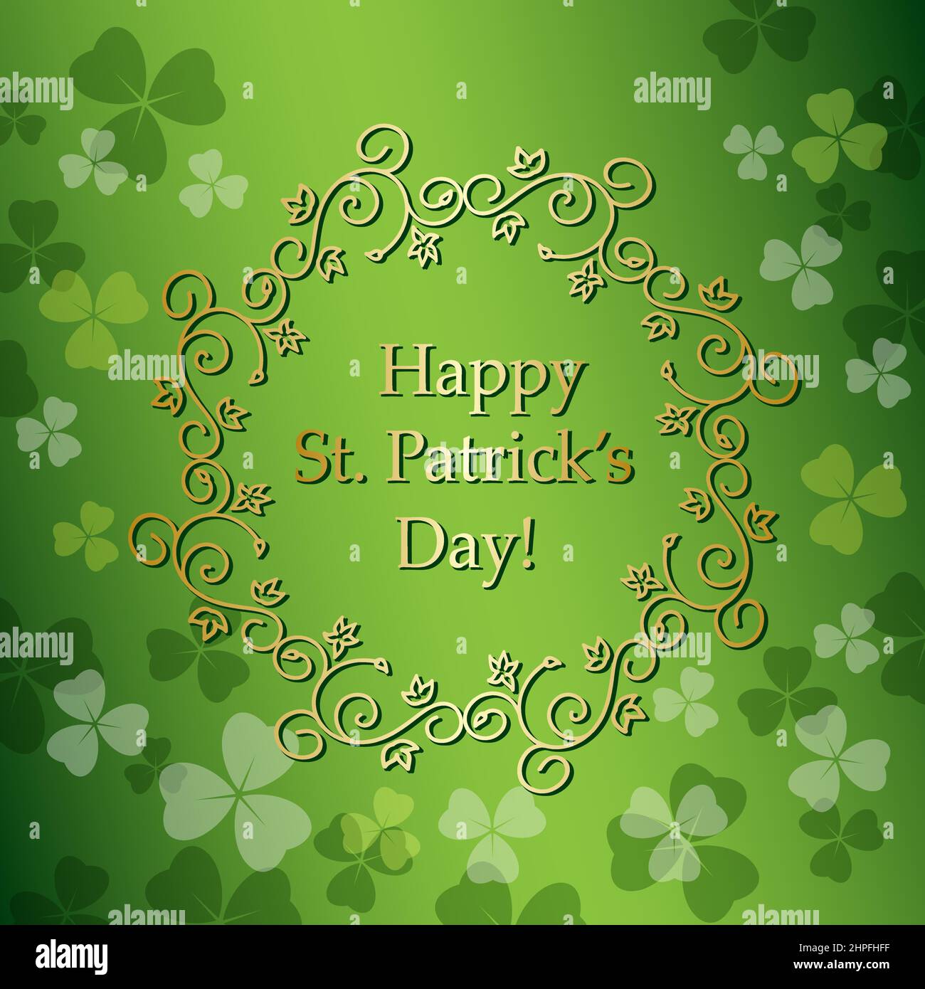 green background for st patrick's day - vector Stock Vector Image & Art ...
