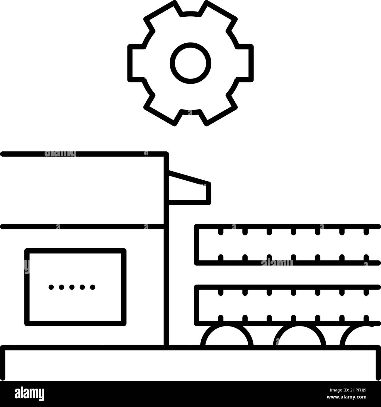 fiberglass reinforcement line icon vector illustration Stock Vector ...