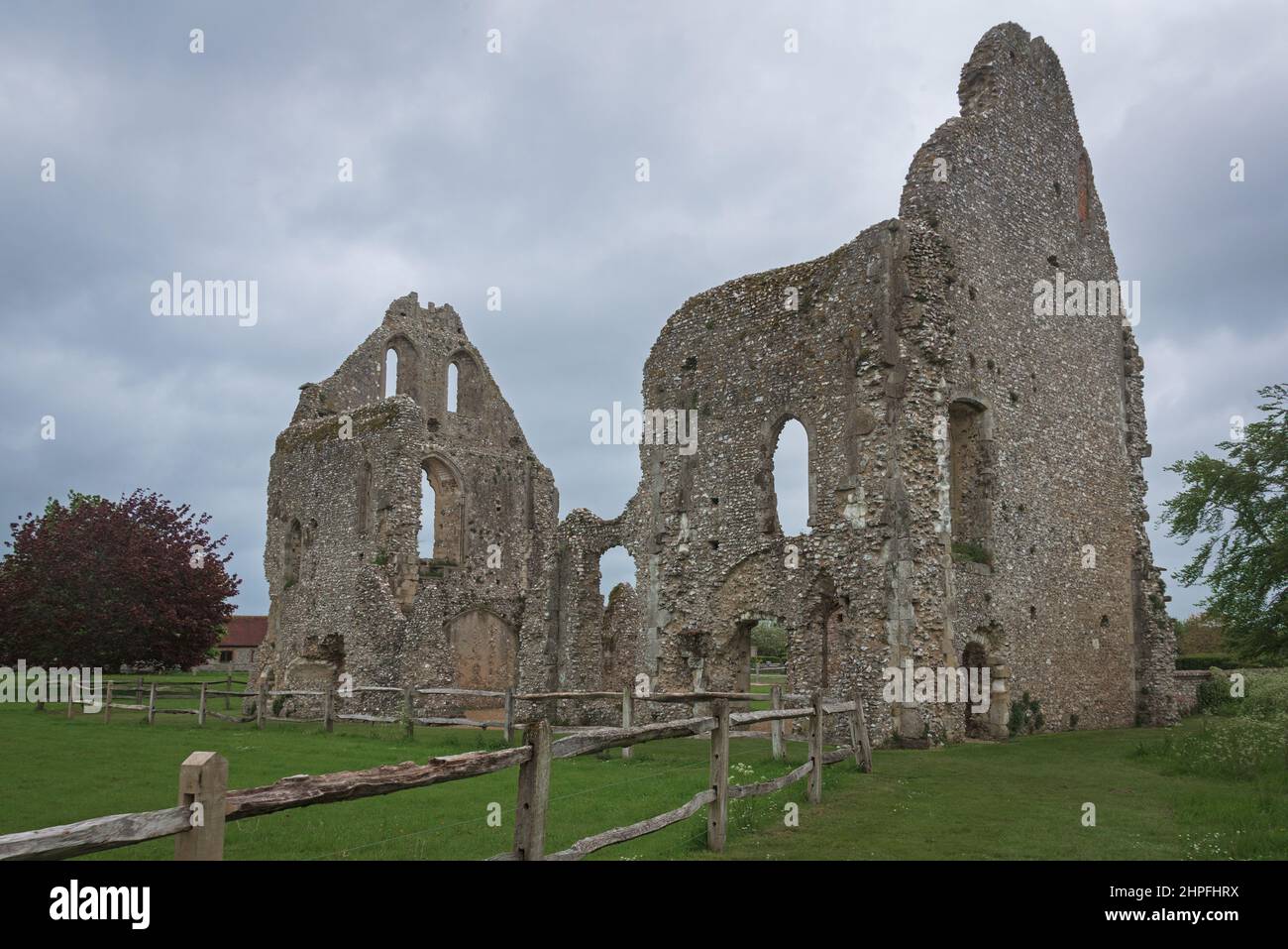 the ruined remains of the Benedictine Boxgrove Priory at Boxgrove near ...