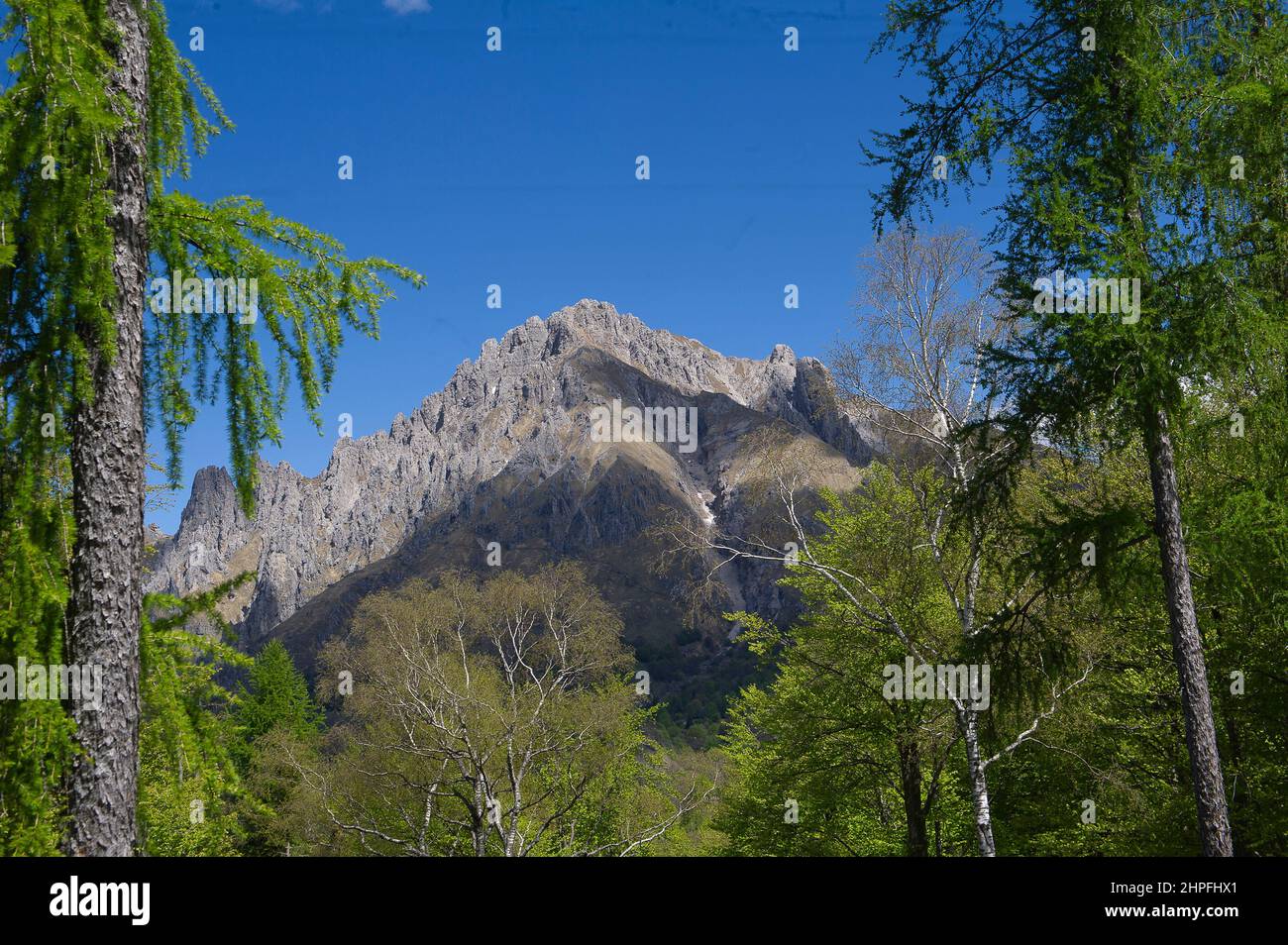 Italy, Lombardy, Province of Lecco, Belvedere of the Valentino park at ...