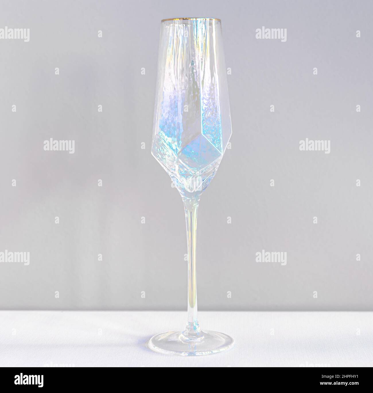 Texture glass goblet on a white background Stock Photo - Alamy