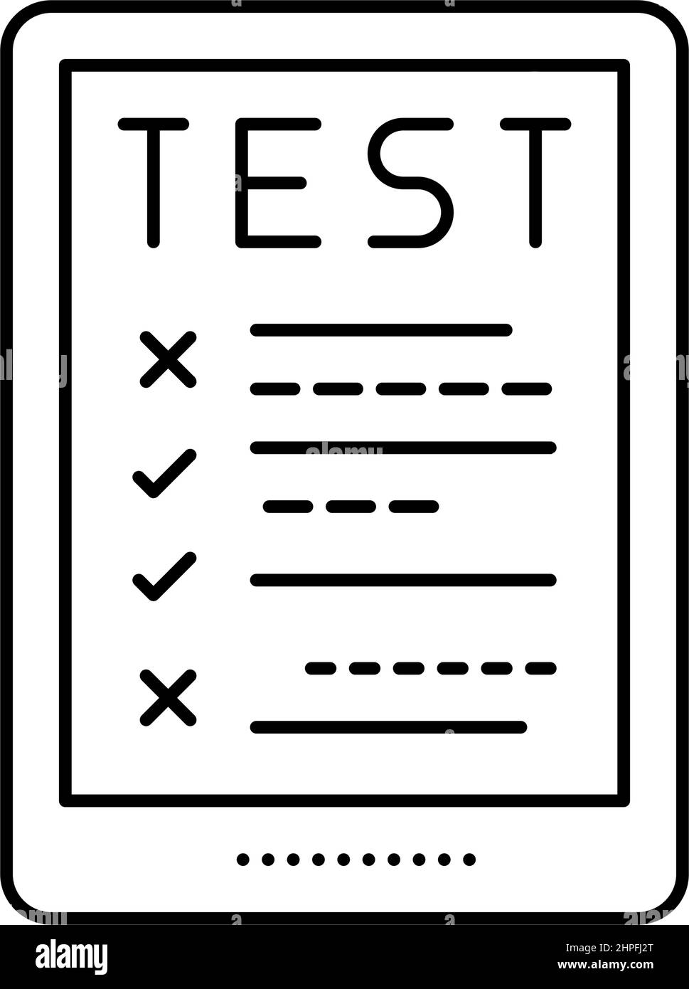 online test line icon vector illustration Stock Vector Image & Art - Alamy
