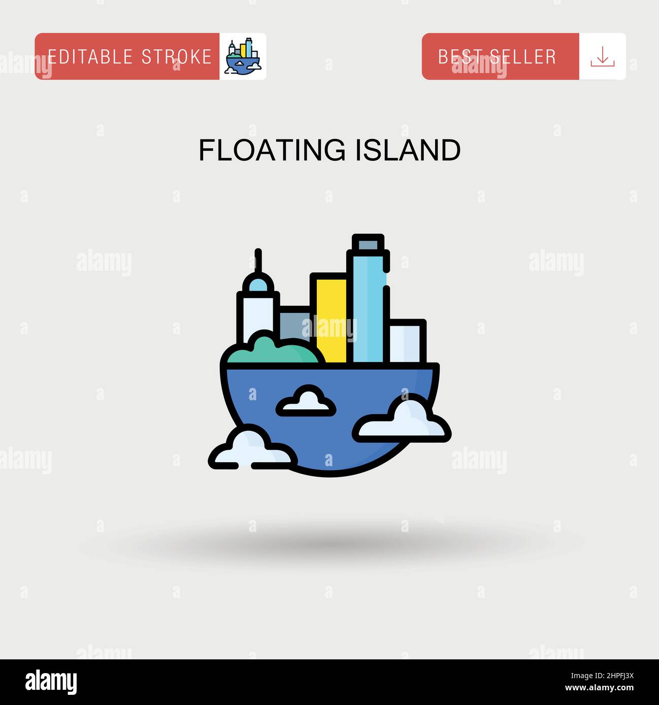 Floating Island Icon