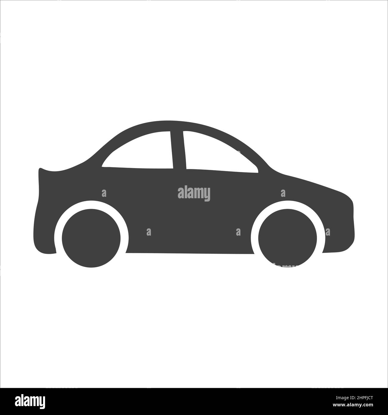 car icon on white background. vector illustration Stock Vector Image ...