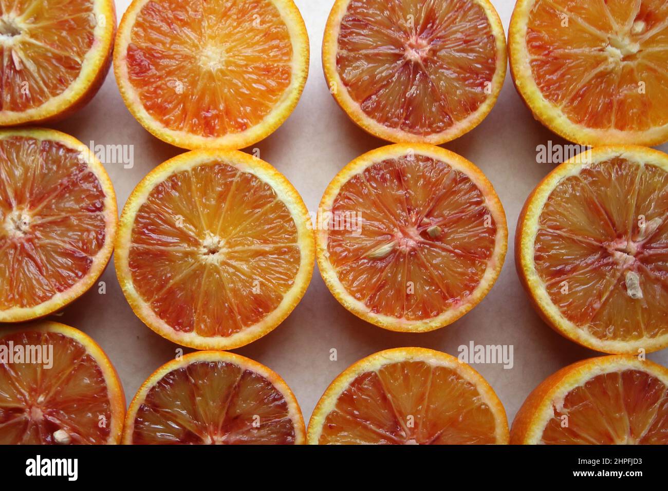 The blood orange is a variety of orange (Citrus sinensis) (also ...