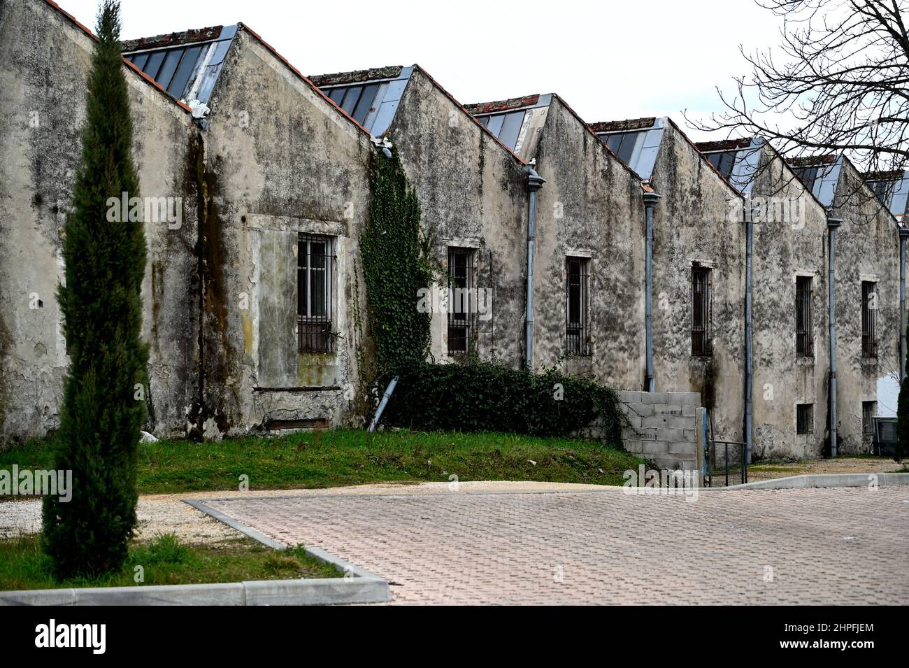 Ancient factory in the south of France Stock Photo - Alamy