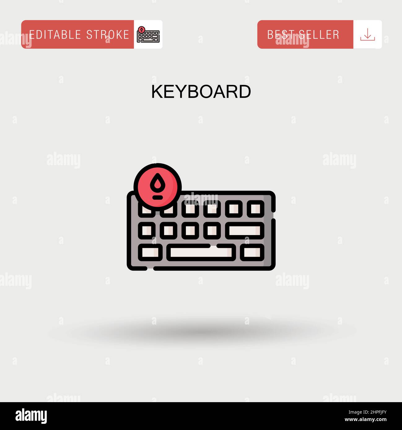 Keyboard Simple vector icon Stock Vector Image & Art - Alamy