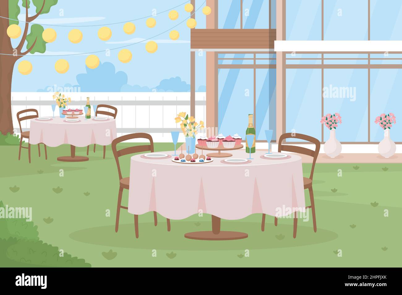 Formal garden party Stock Vector Images - Alamy