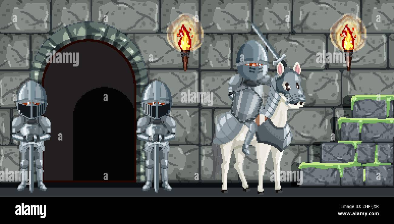 Medieval prison guard illustration hi-res stock photography and images ...