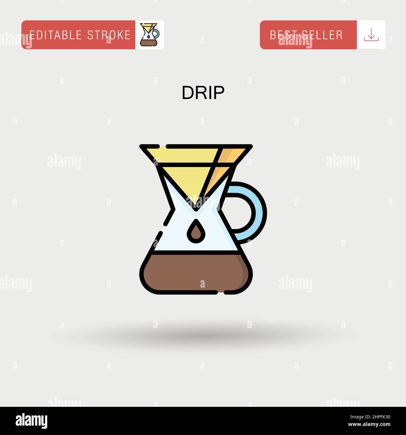 Drip Simple vector icon Stock Vector Image & Art - Alamy