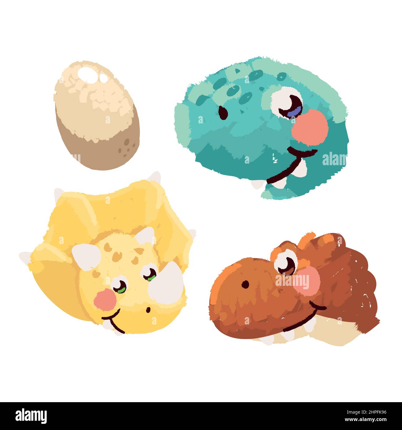 cute dinosaurs and egg Stock Vector Image & Art - Alamy