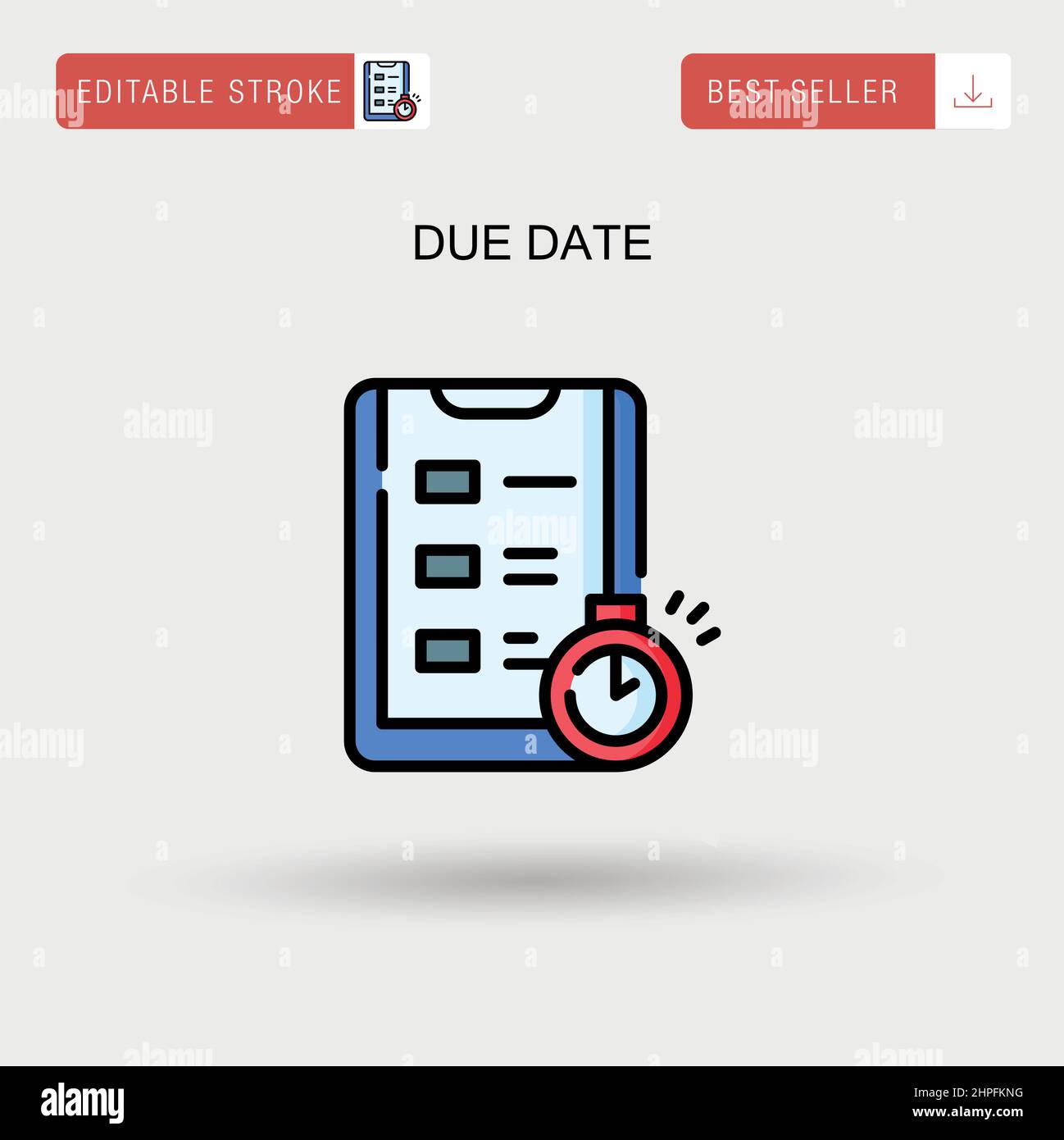 Due date Stock Vector Images - Alamy