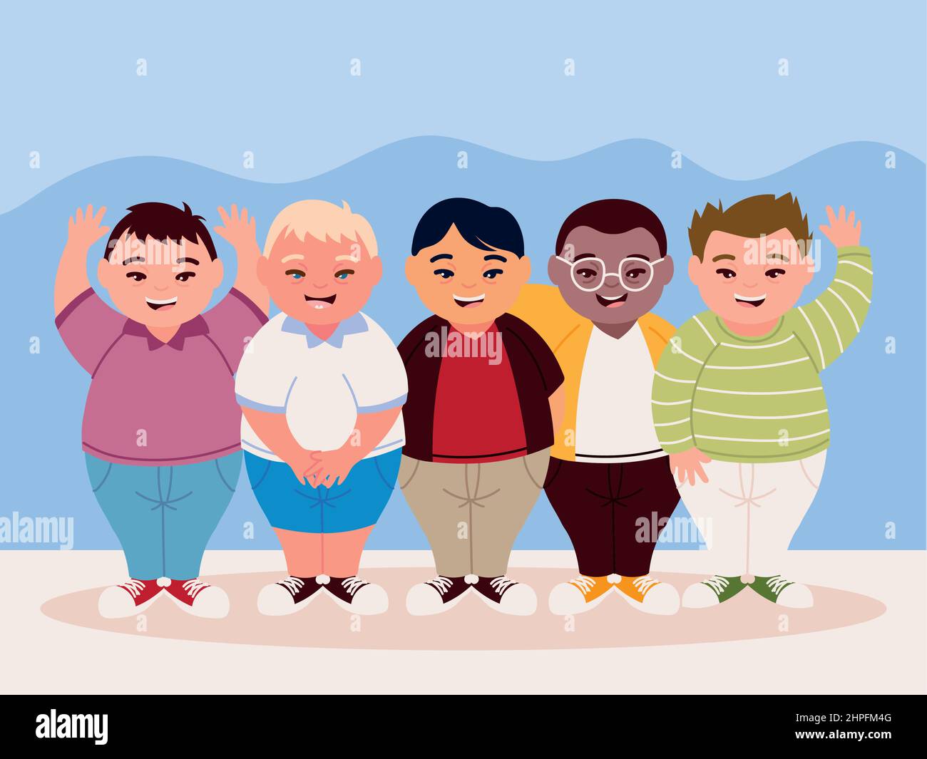 characters boys with down syndrome Stock Vector Image & Art - Alamy