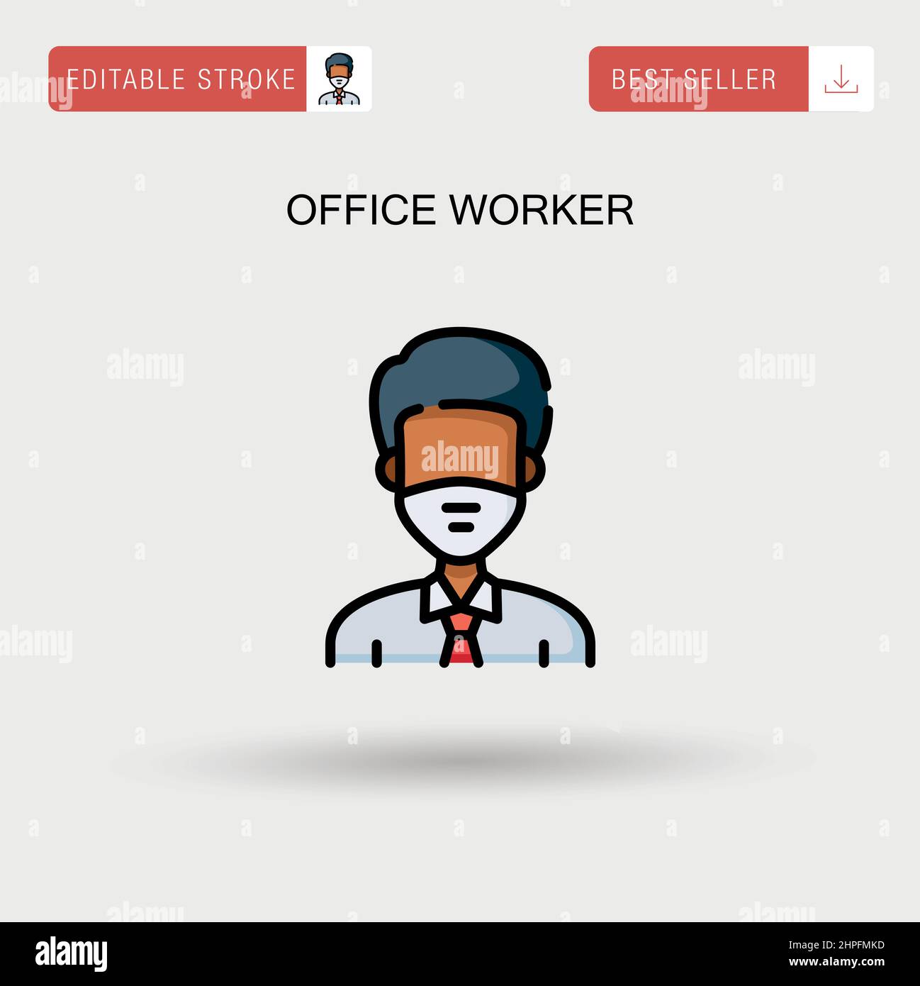 Business worker computer Stock Vector Images - Alamy