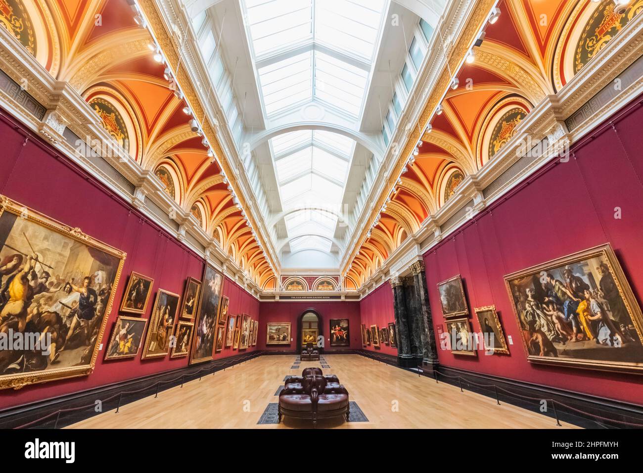 England, London, Trafalgar Square, National Gallery, Interior View ...
