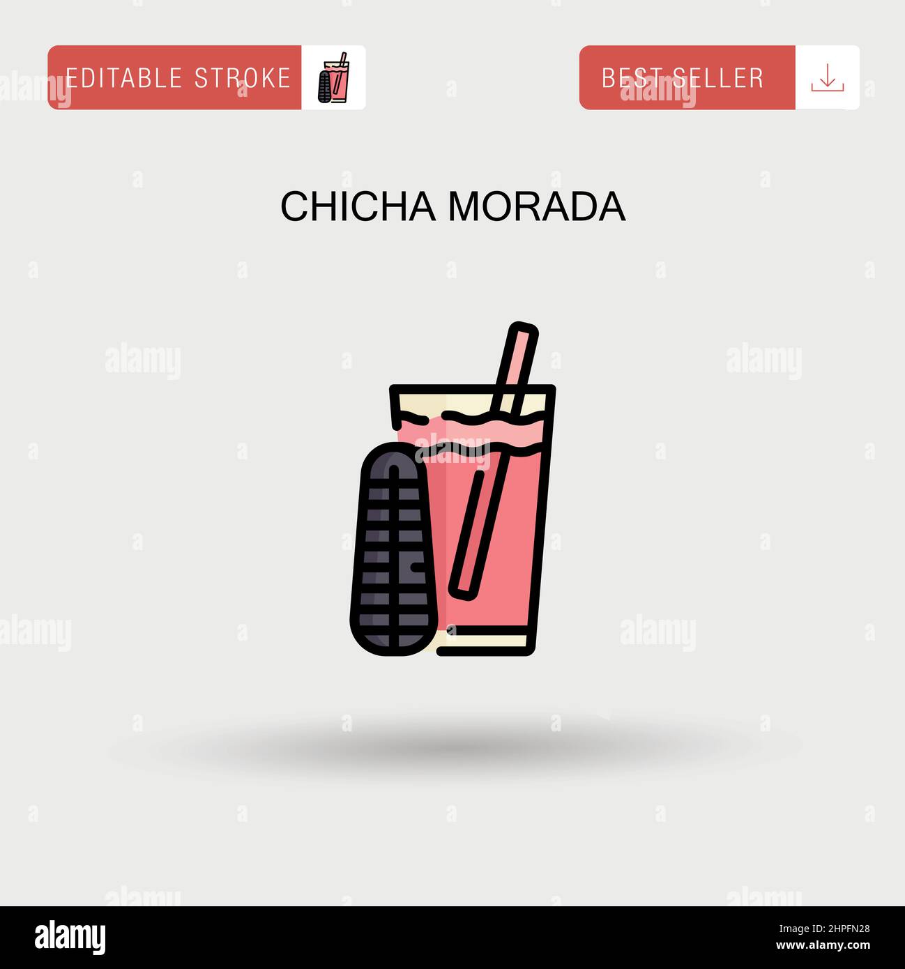 Chicha morada Simple vector icon Stock Vector Image & Art - Alamy