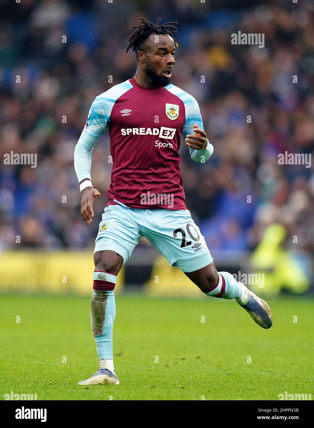 Burnley's Maxwel Cornet during the Premier League match at the AMEX ...