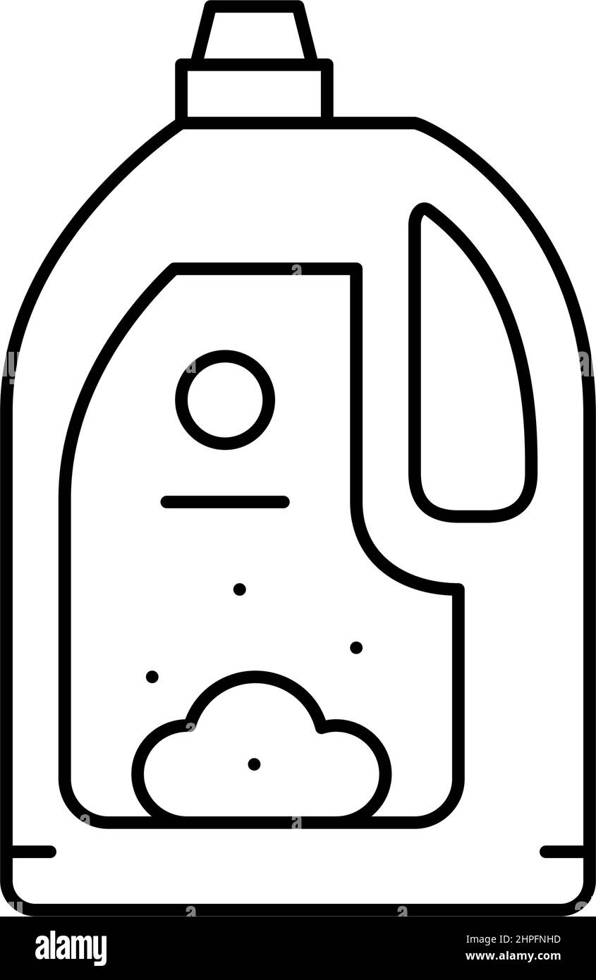 conditioner for wash textile clothing line icon vector illustration ...