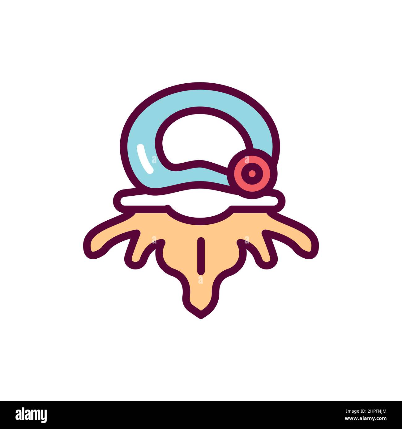 Intervertebral disc protrusion Cut Out Stock Images & Pictures - Alamy