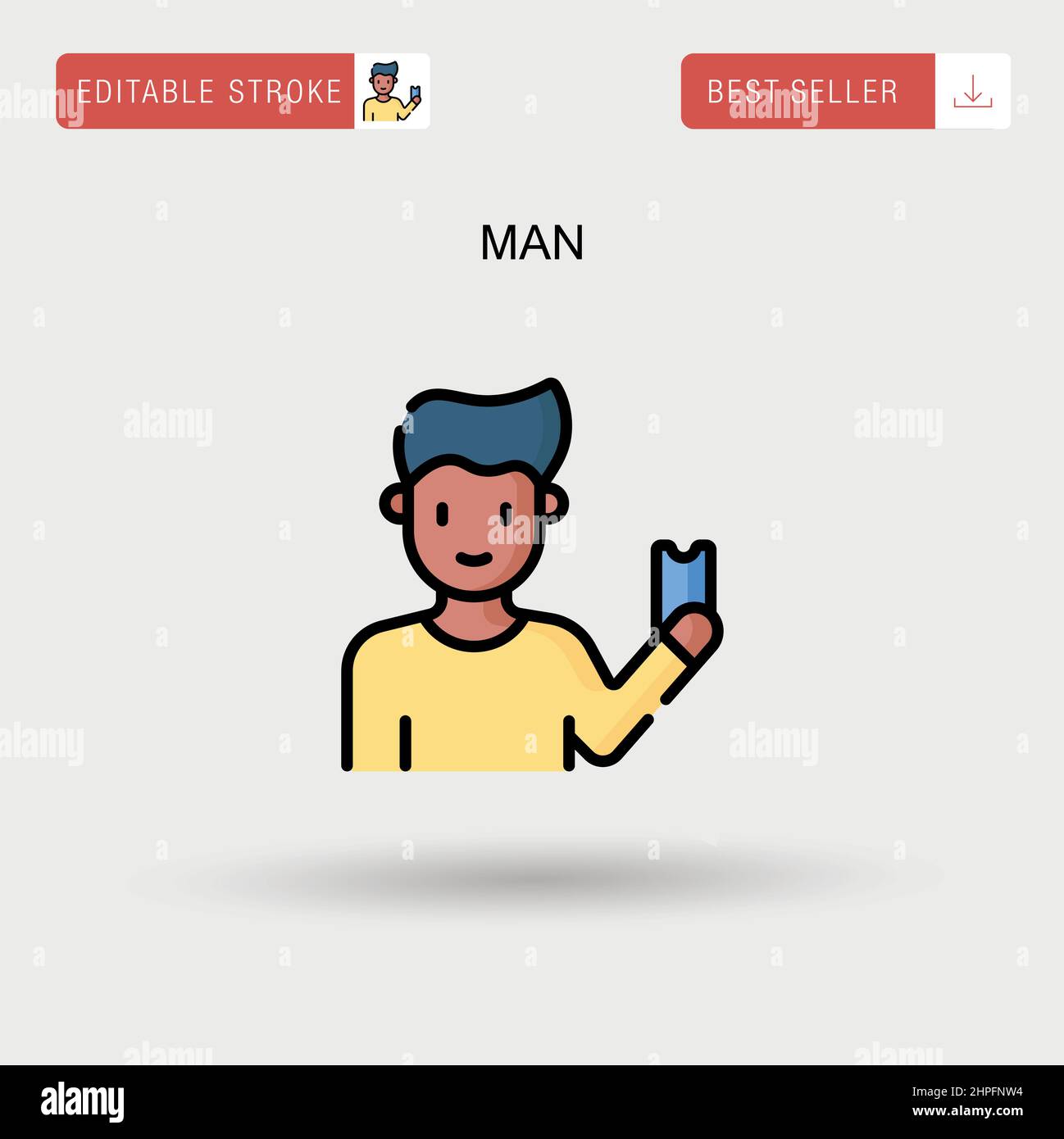 Beautiful mature business man portrait Stock Vector Images - Alamy