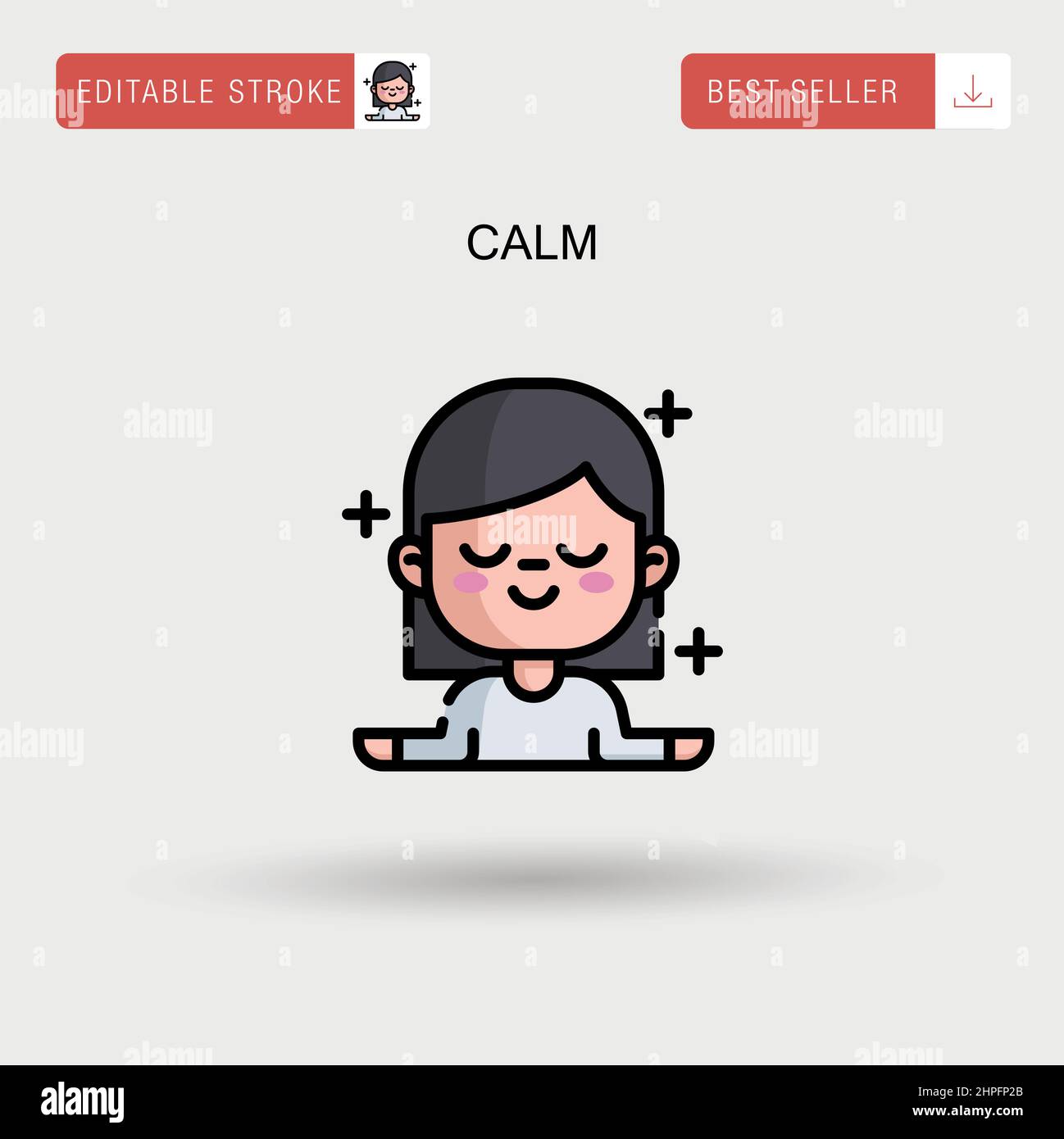 Calm ocean water blue sky Stock Vector Images - Alamy