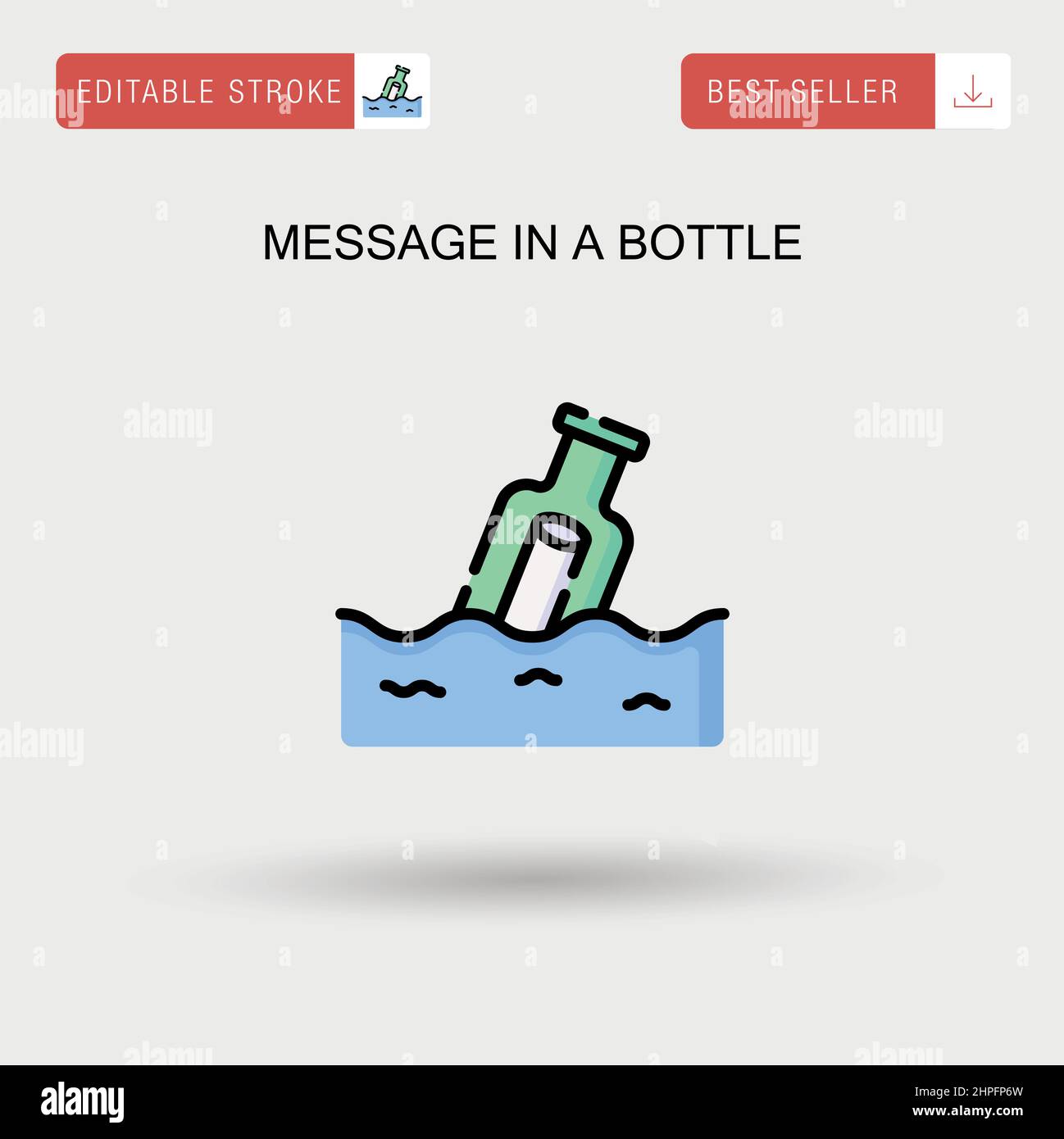 Stranded bottle Stock Vector Images - Alamy