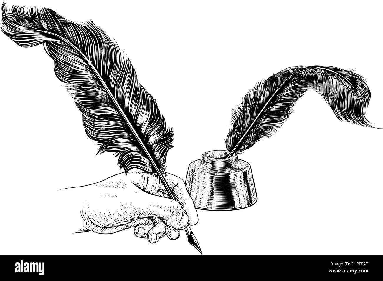 Quill images Stock Vector Images - Alamy