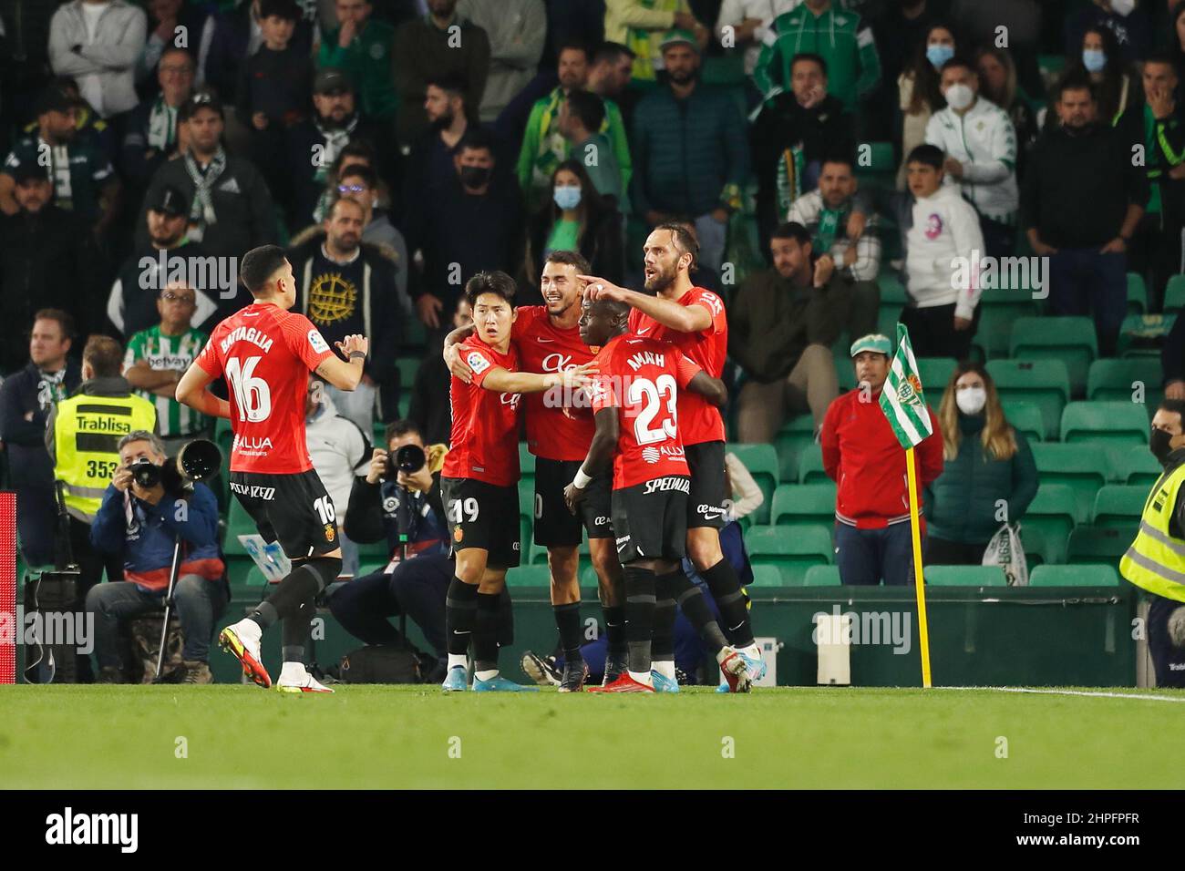 Sevilla, Spain. 20th Feb, 2022. Mallorca team group (Mallorca) Football ...