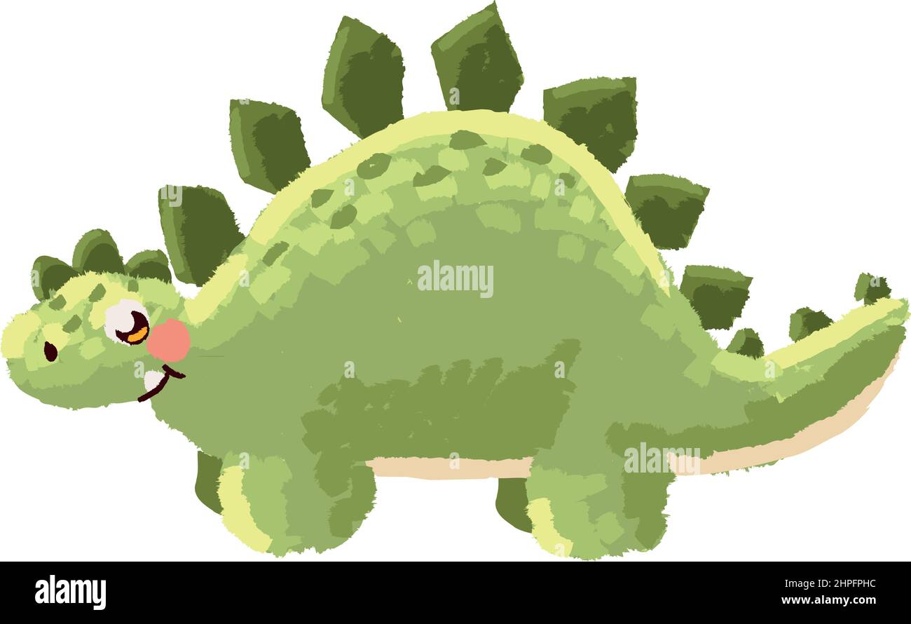 cute dinosaur stegosaurus Stock Vector Image & Art - Alamy