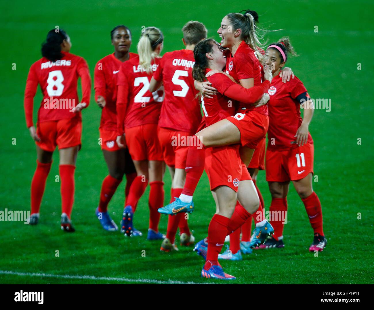 NORWICH, United Kingdom, FEBRUARY 20: Vanessa Gilles (Angel City FC) of ...