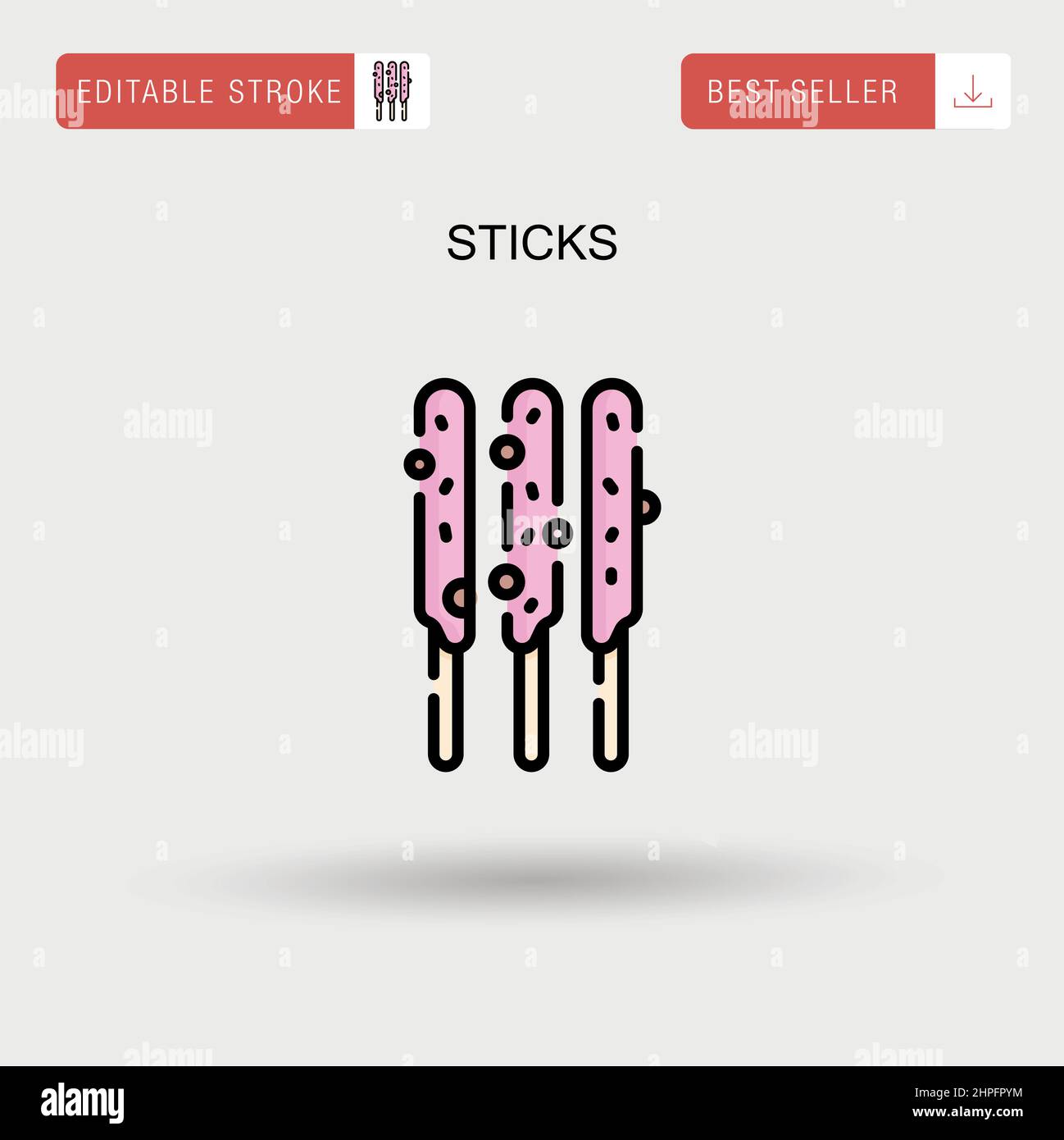 Sticks Simple vector icon Stock Vector Image & Art - Alamy