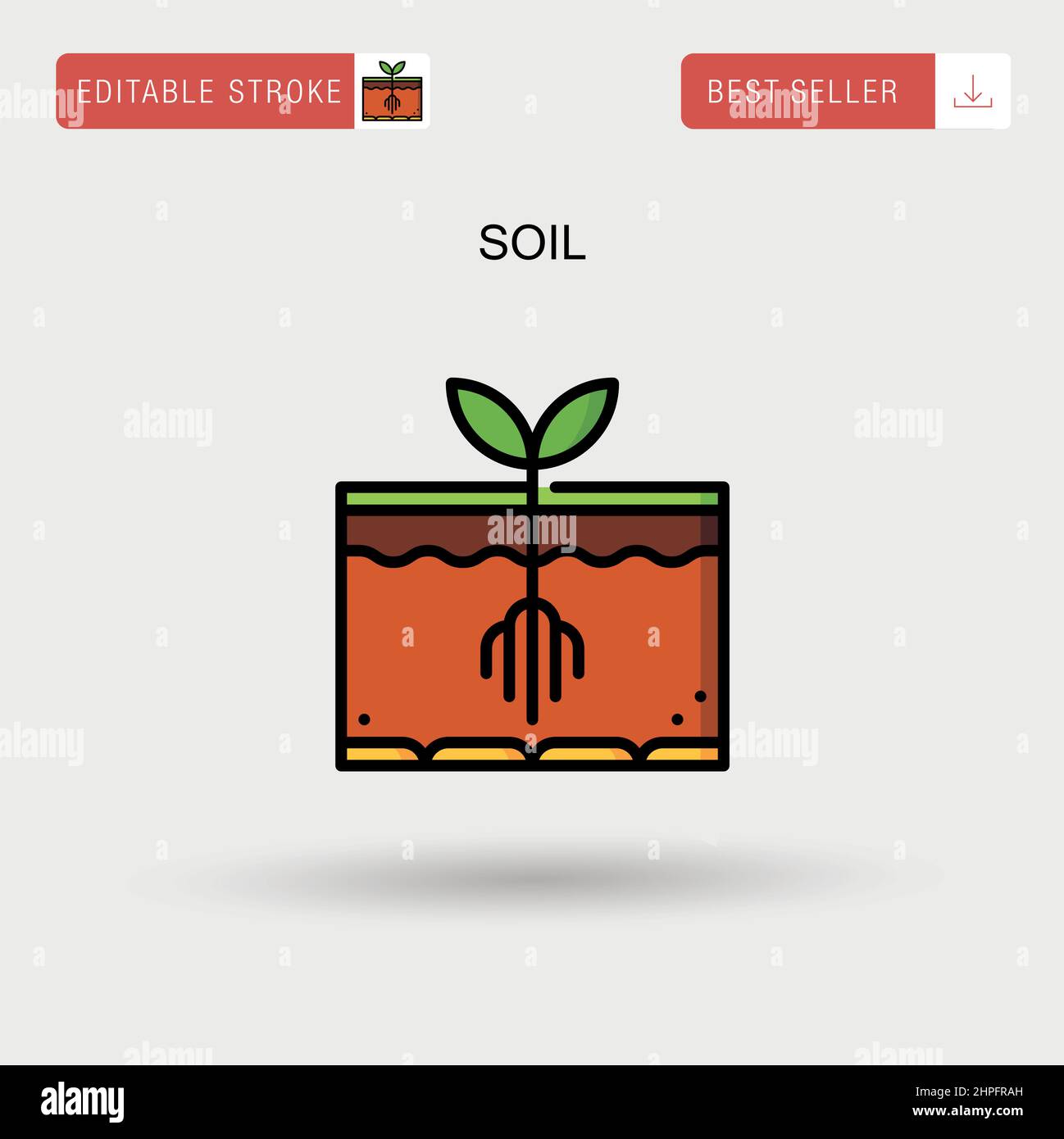 Soil Simple vector icon Stock Vector Image & Art - Alamy