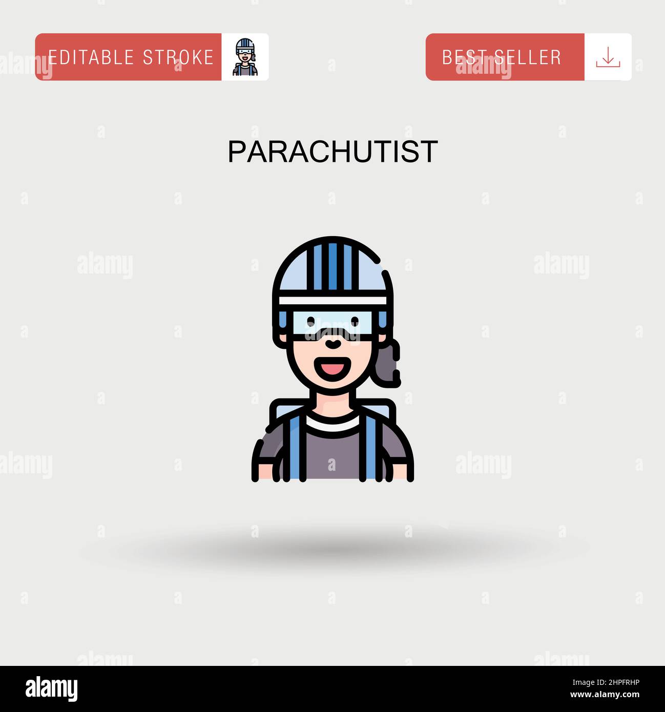 Extreme skydiving sport jump Stock Vector Images - Alamy