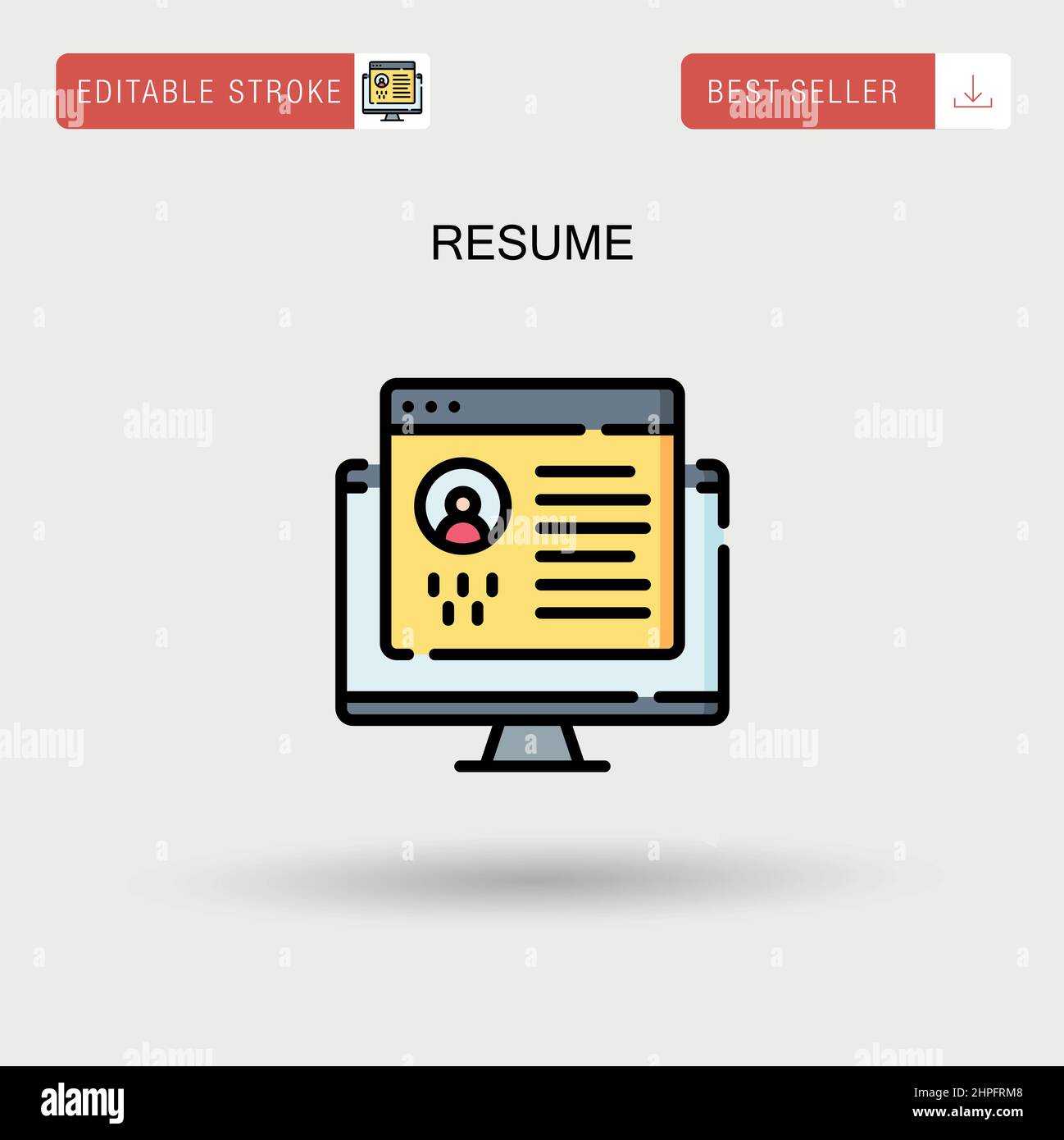 Resume template man modern Stock Vector Images - Alamy