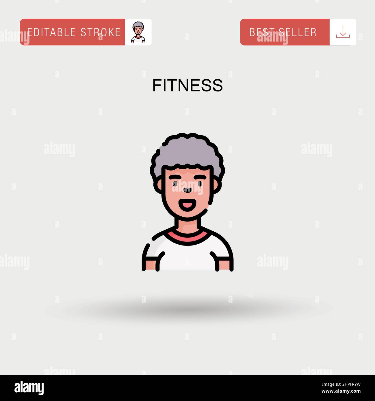 Happy fitness trainer Stock Vector Images - Alamy