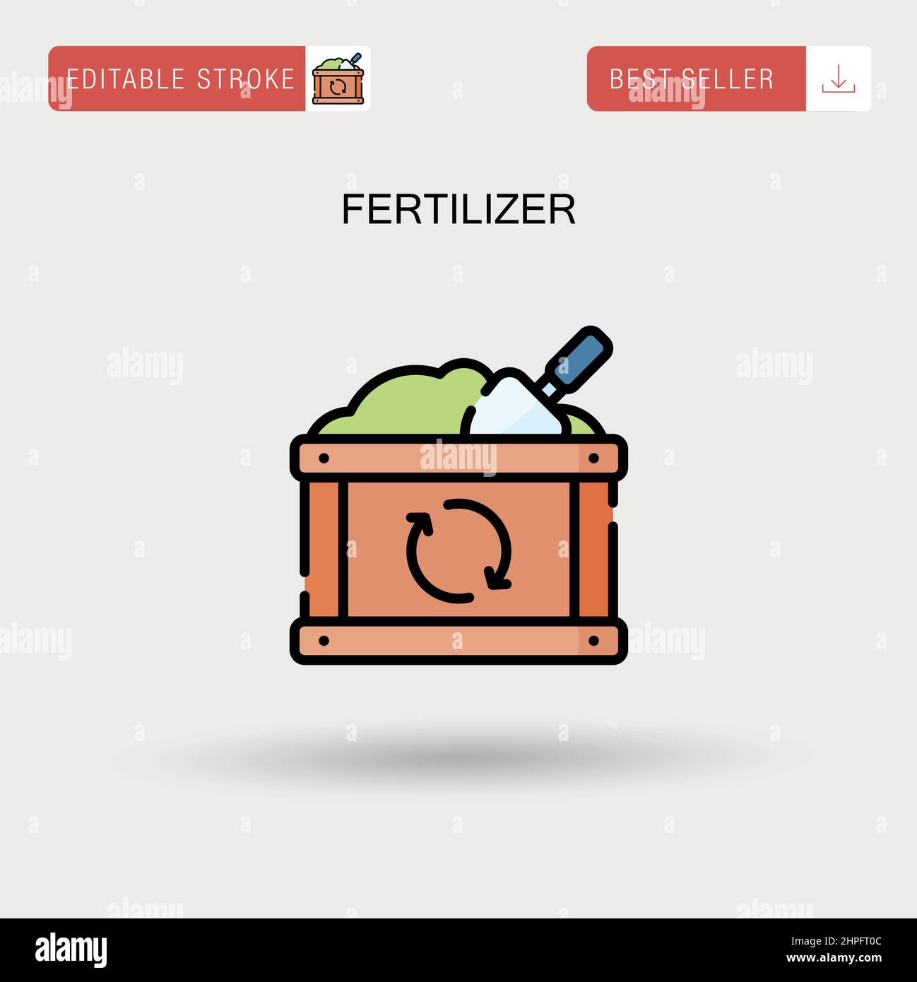 Fertilizer Simple vector icon Stock Vector Image & Art - Alamy