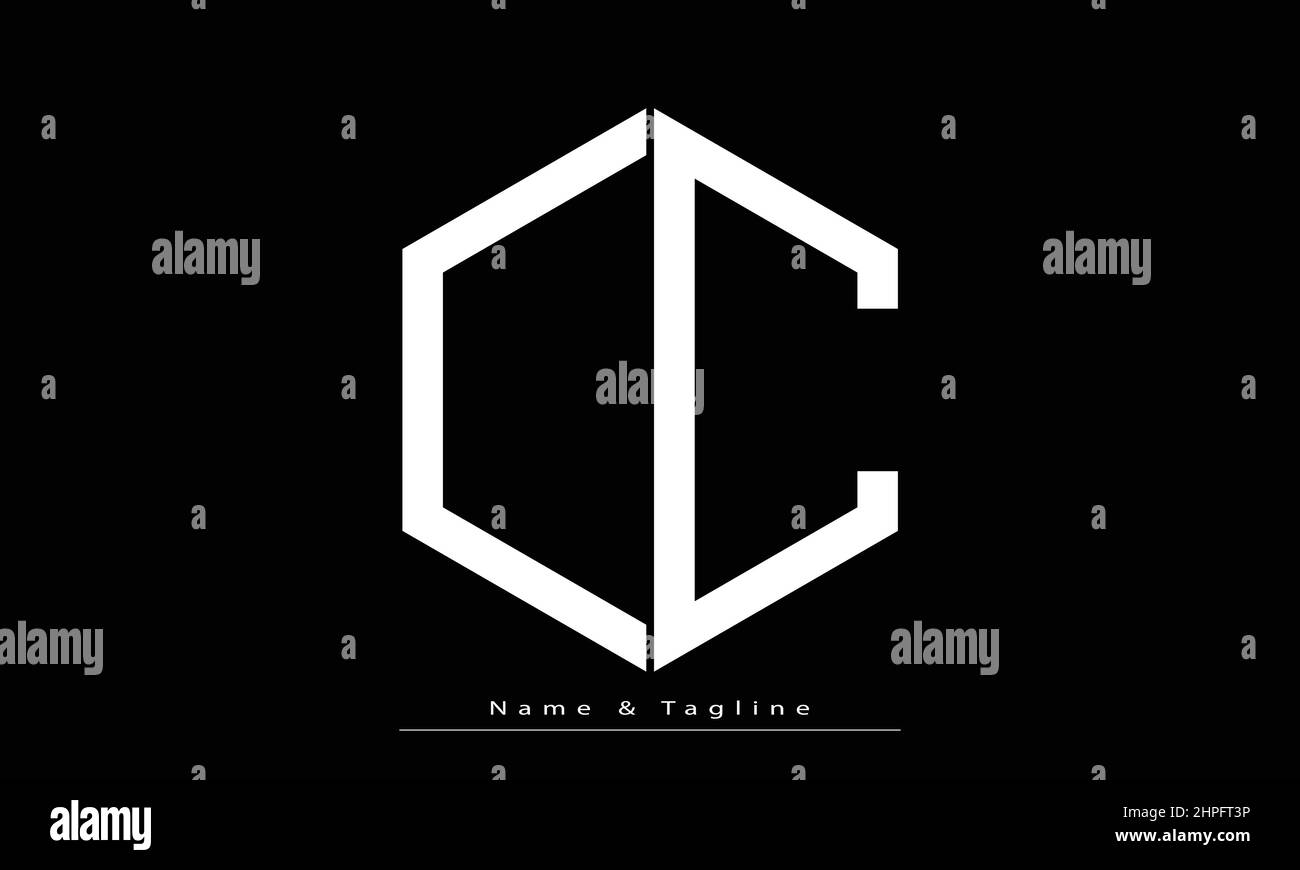 Alphabet letters Initials Monogram logo CC Stock Vector Image & Art - Alamy