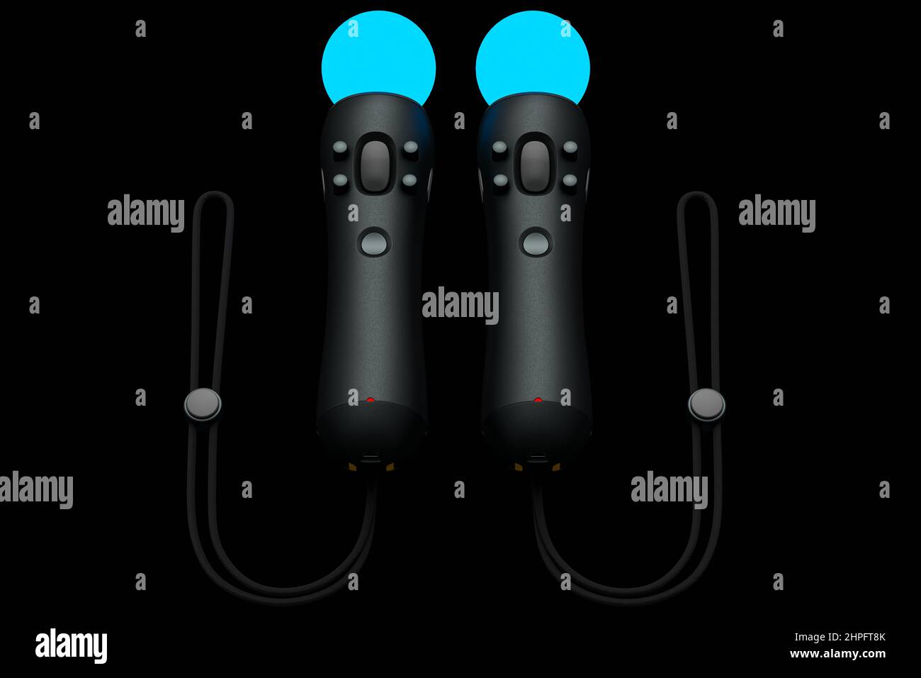 Virtual reality controllers for online and cloud gaming on black ...