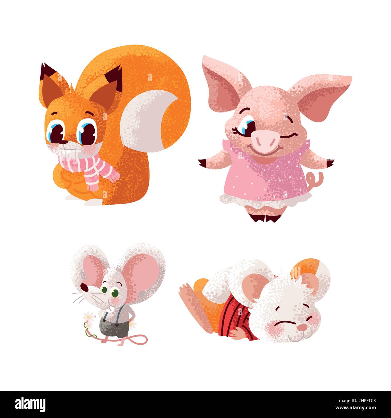 cute animals designs Stock Vector Image & Art - Alamy