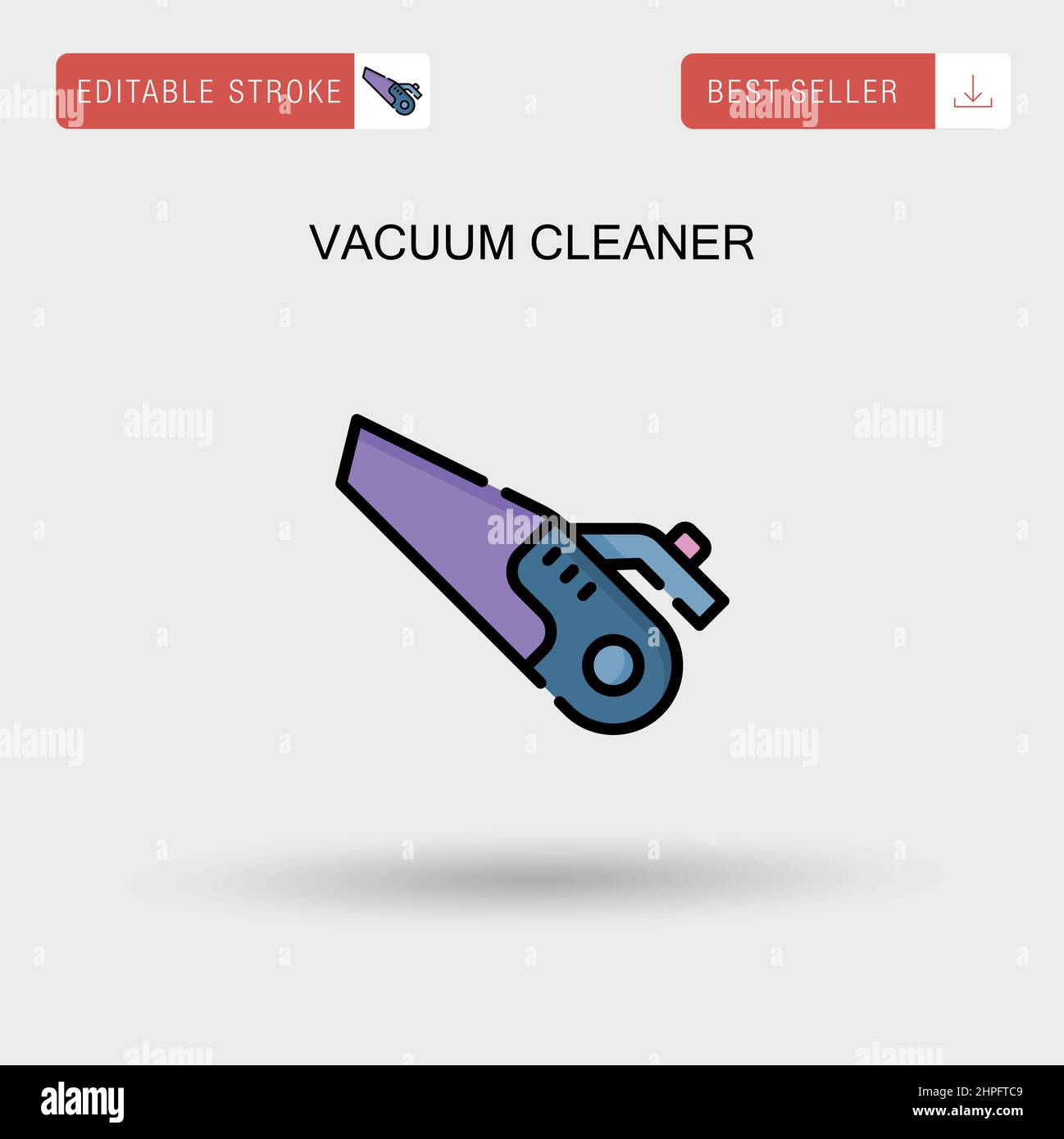 Vacuum cleaner icon home Stock Vector Images - Alamy