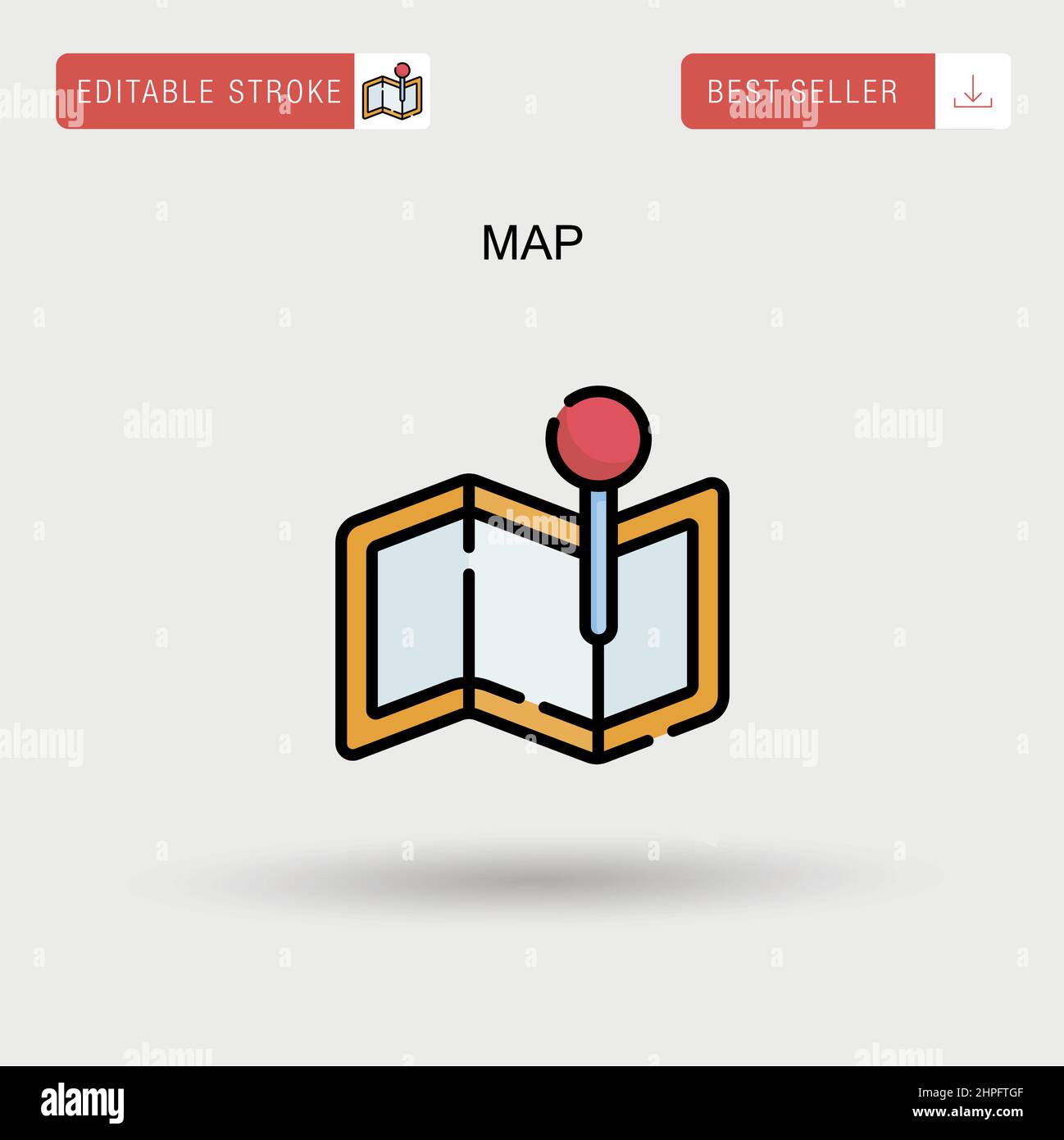 Map Simple vector icon Stock Vector Image & Art - Alamy