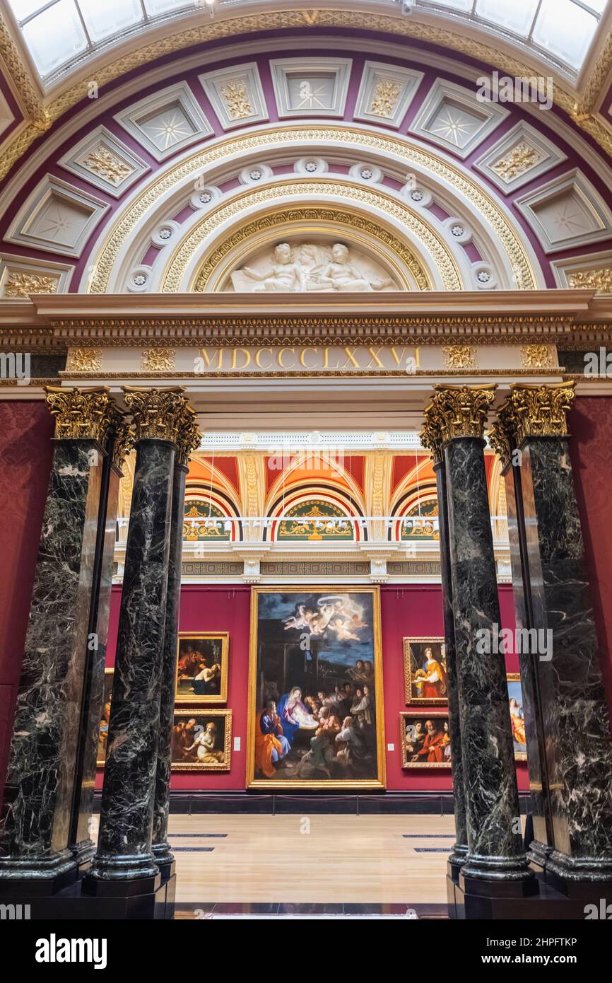 England, London, Trafalgar Square, National Gallery, Interior View ...