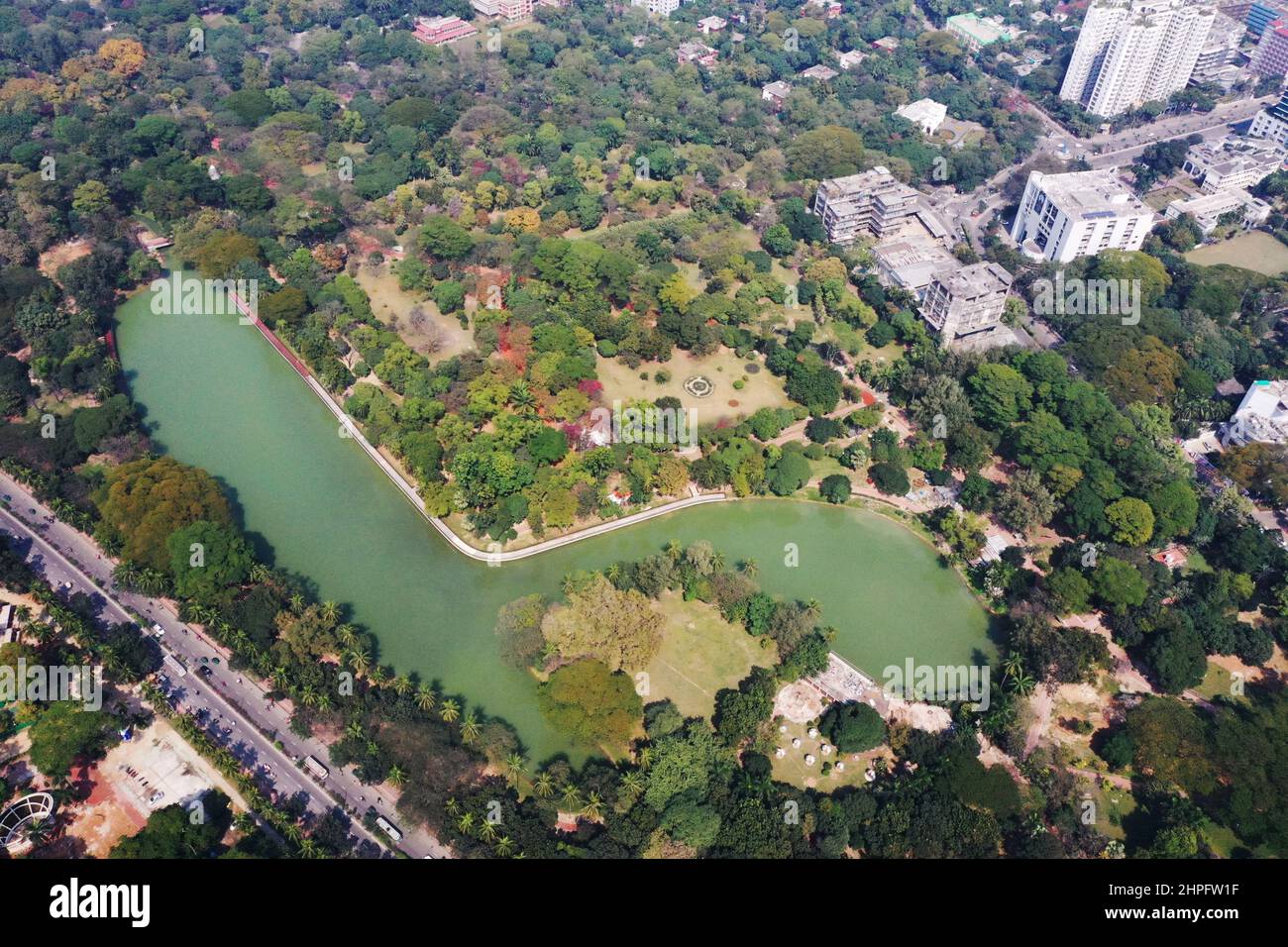 Dhaka, Bangladesh - February 21, 2022: The bird's-eye view of Ramna ...