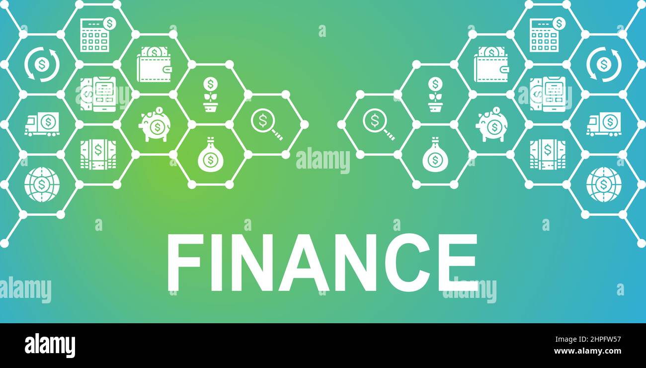 Banking vector illustration on blue background. Credit Card, Currency ...