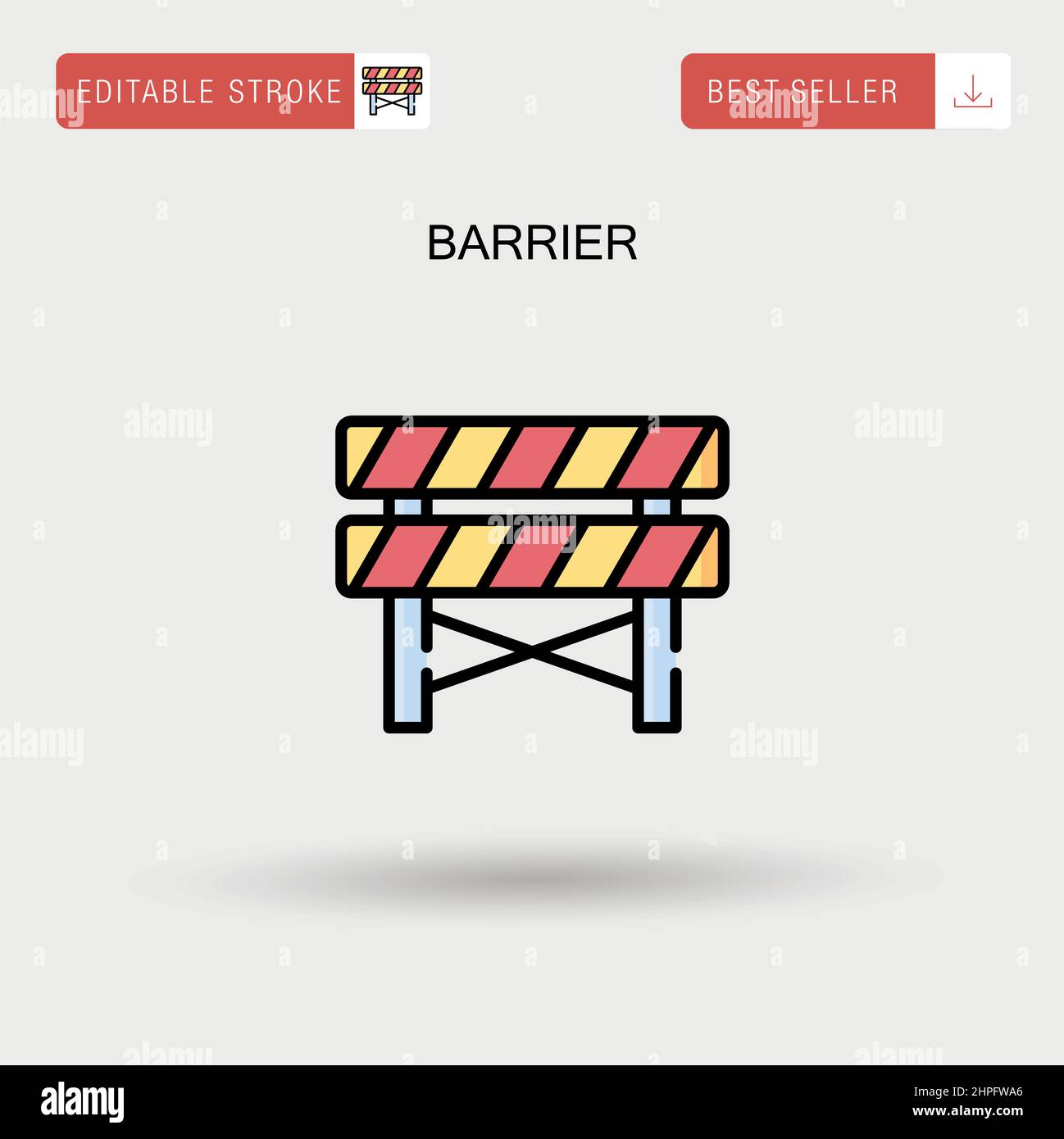 Safety barrier Stock Vector Images - Alamy