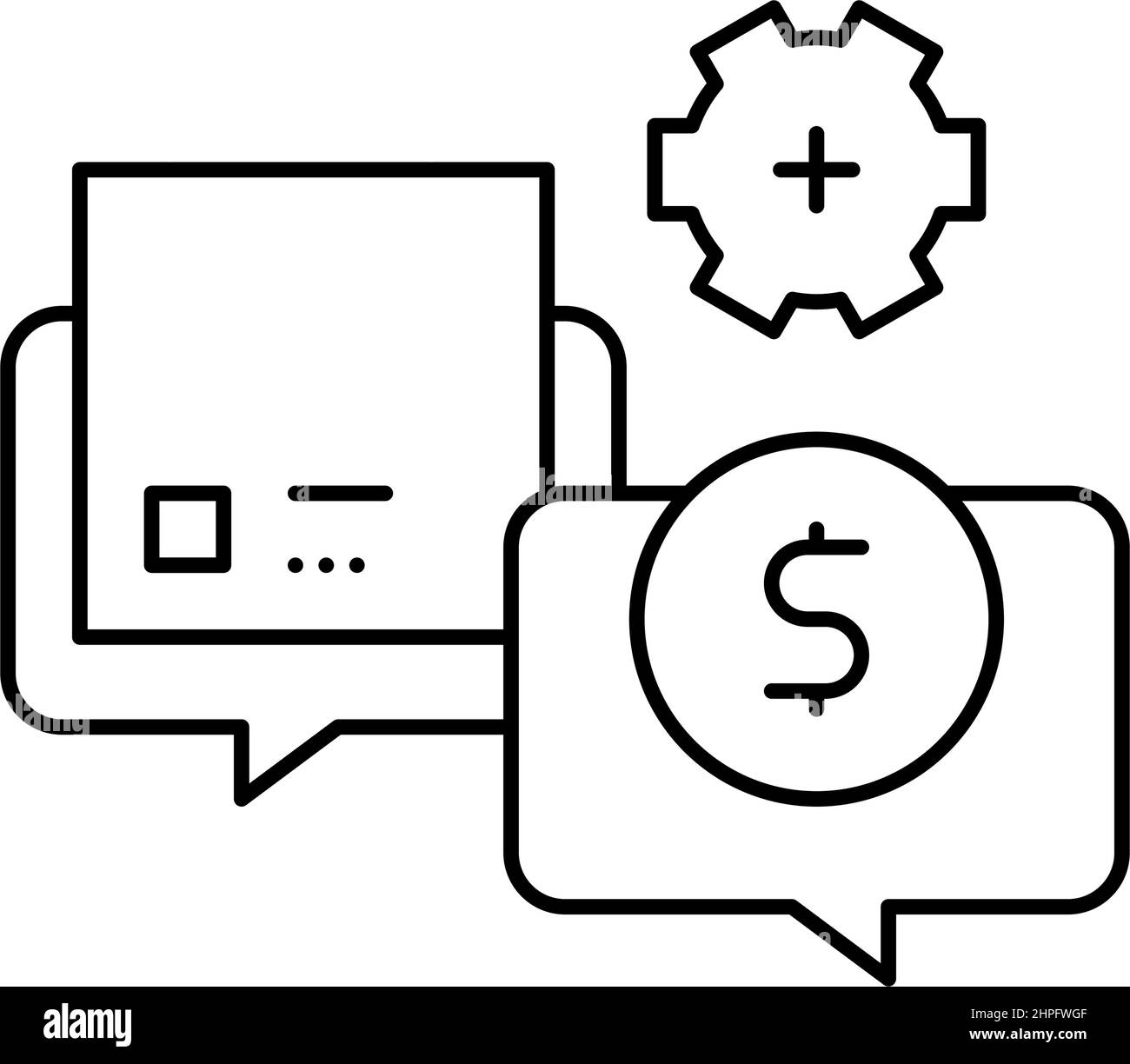procurement process line icon vector illustration Stock Vector Image ...